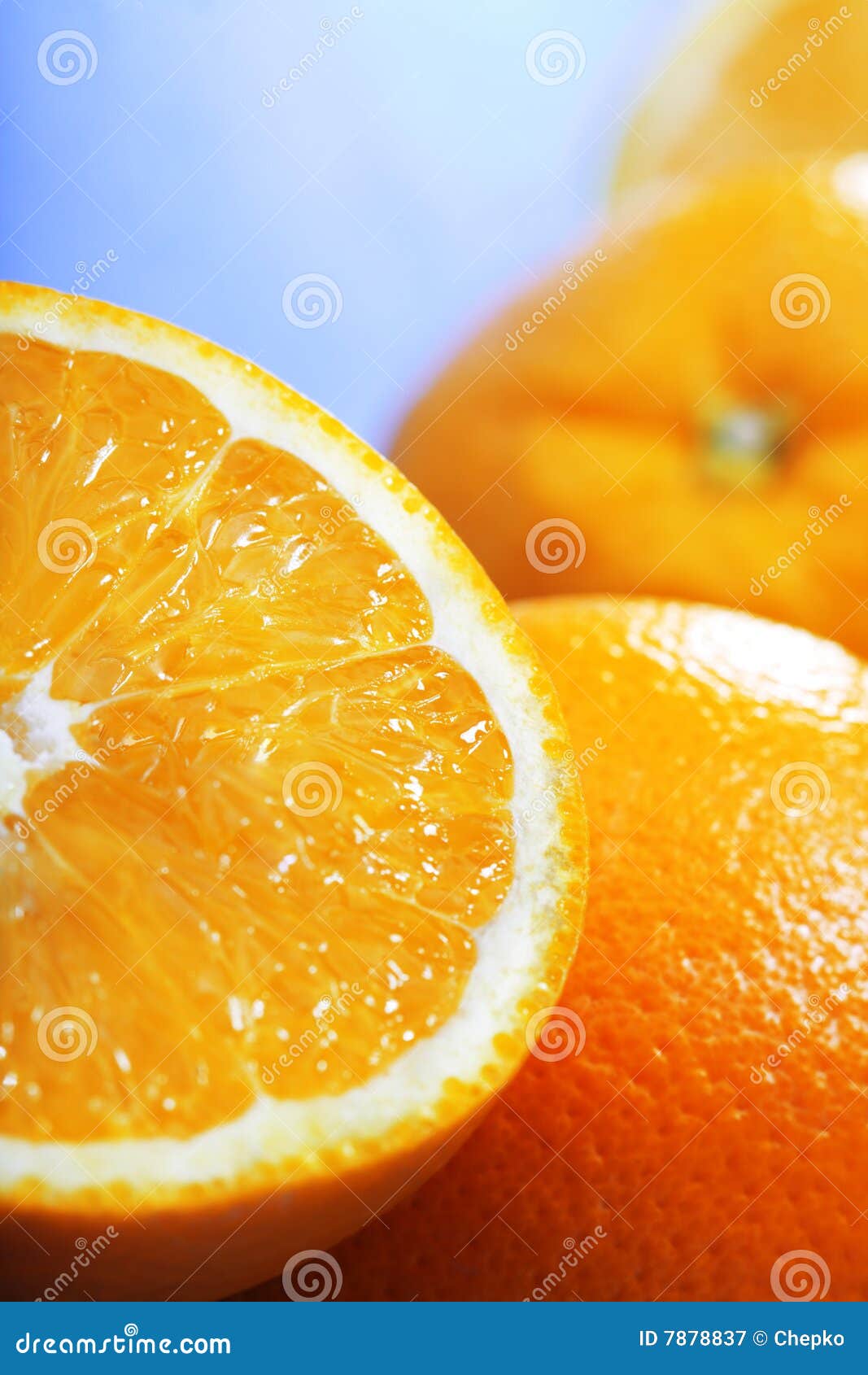 Orange stockbild. Bild von blau, kapitel, saftig, frische - 7878837