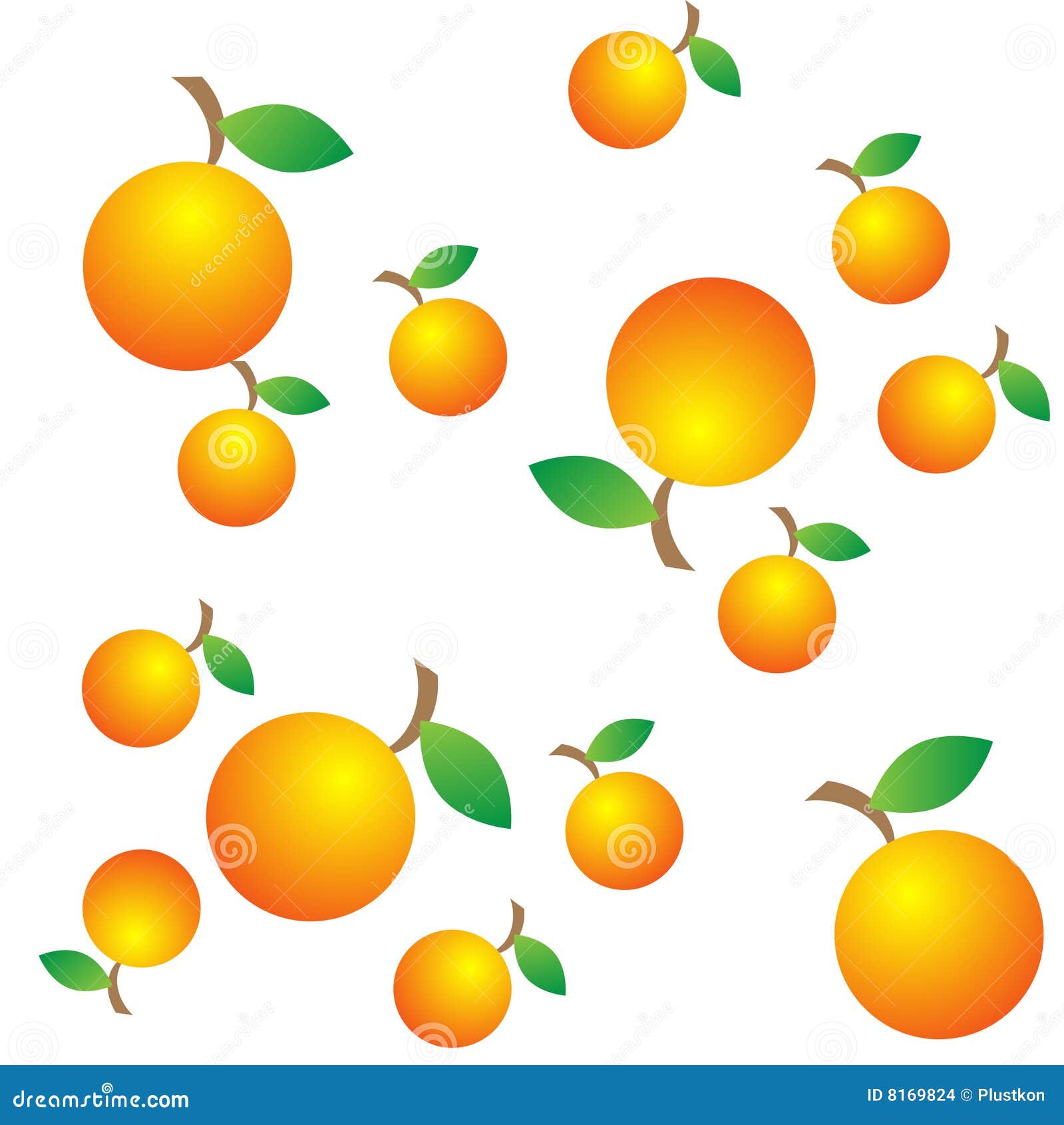 Orange illustration de vecteur. Illustration du contexte - 8169824