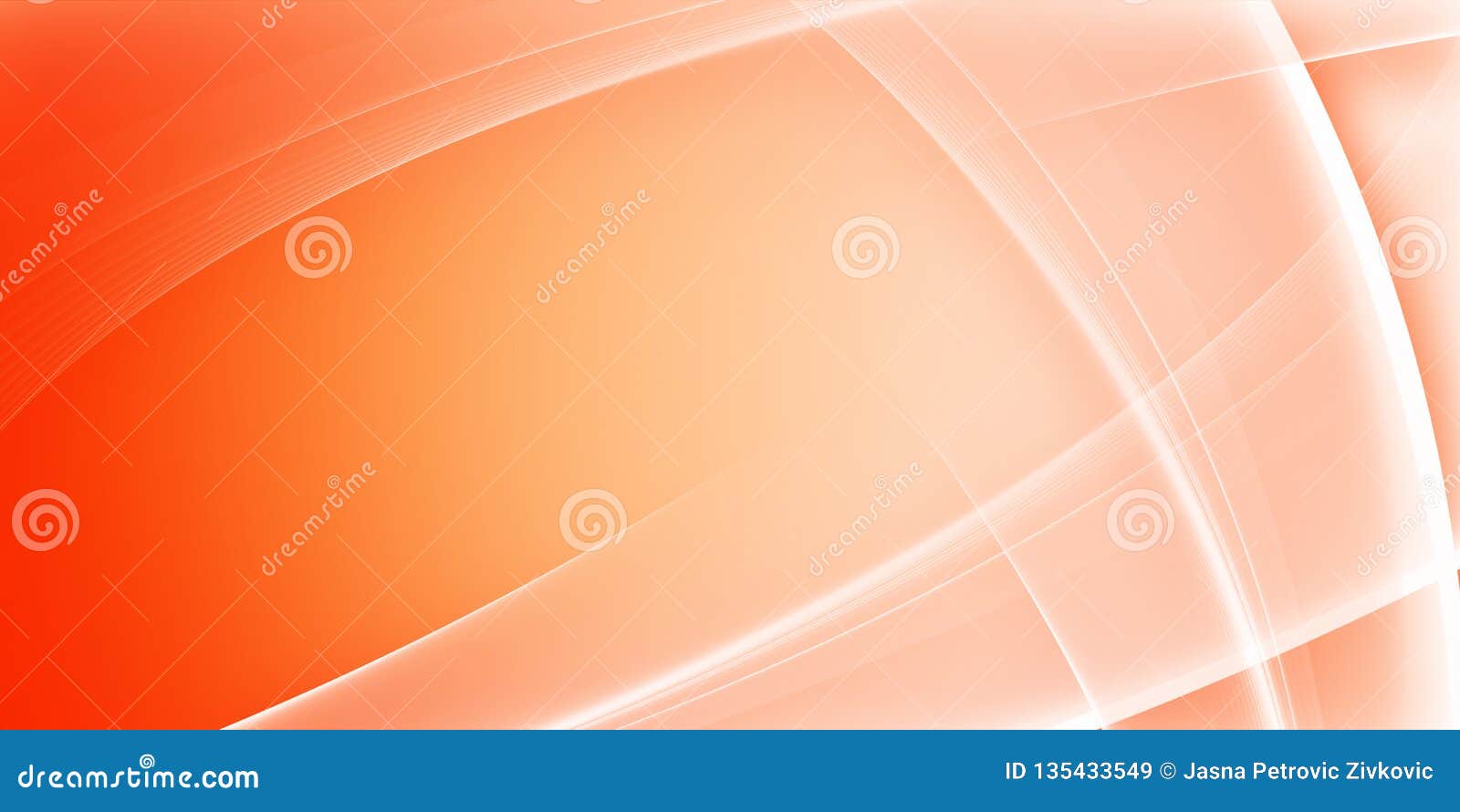 Orange Abstract Background with Curves Lines Stock Image - Image of ...