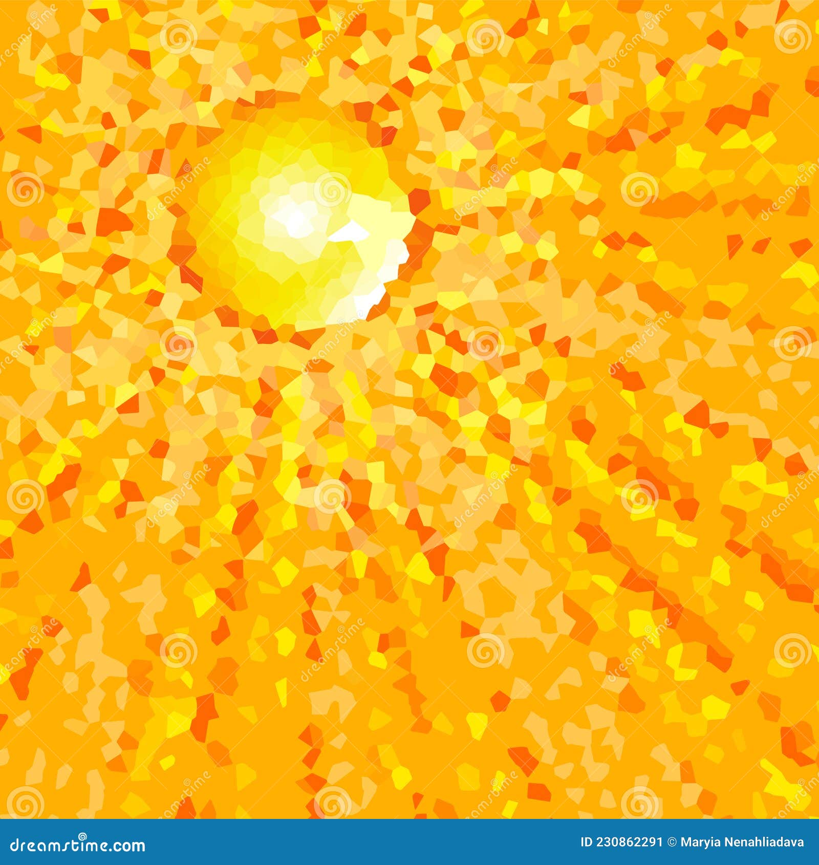 Orange Abstract Background. Sun Shine. Vector Illustration Stock Vector ...