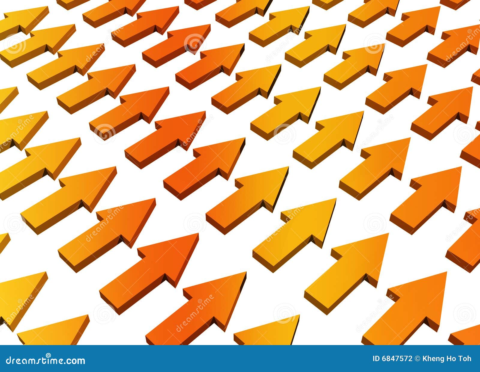 Orange Abstract Growth and Progress Stock Illustration - Illustration ...