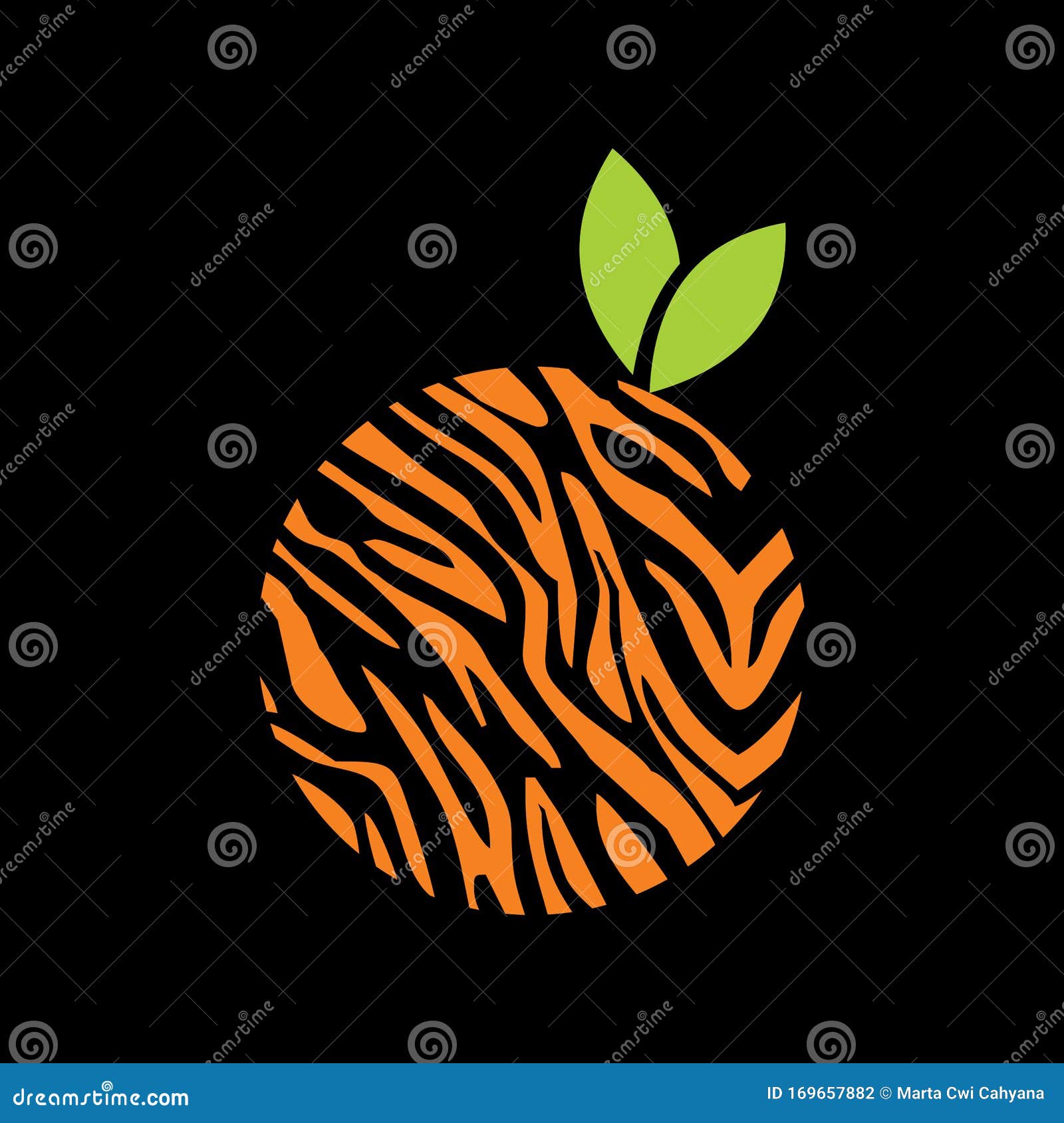 Orange Abstract Logo Vector Designs Stock Vector - Illustration of ...