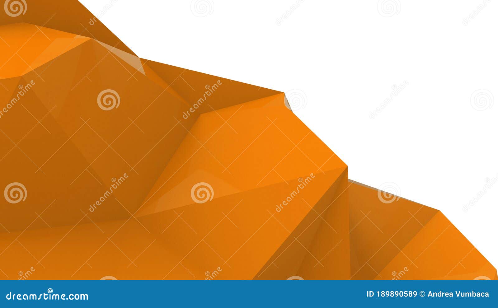 Orange Abstract Modern Crystal Background. Polygon, Line, Triangle ...