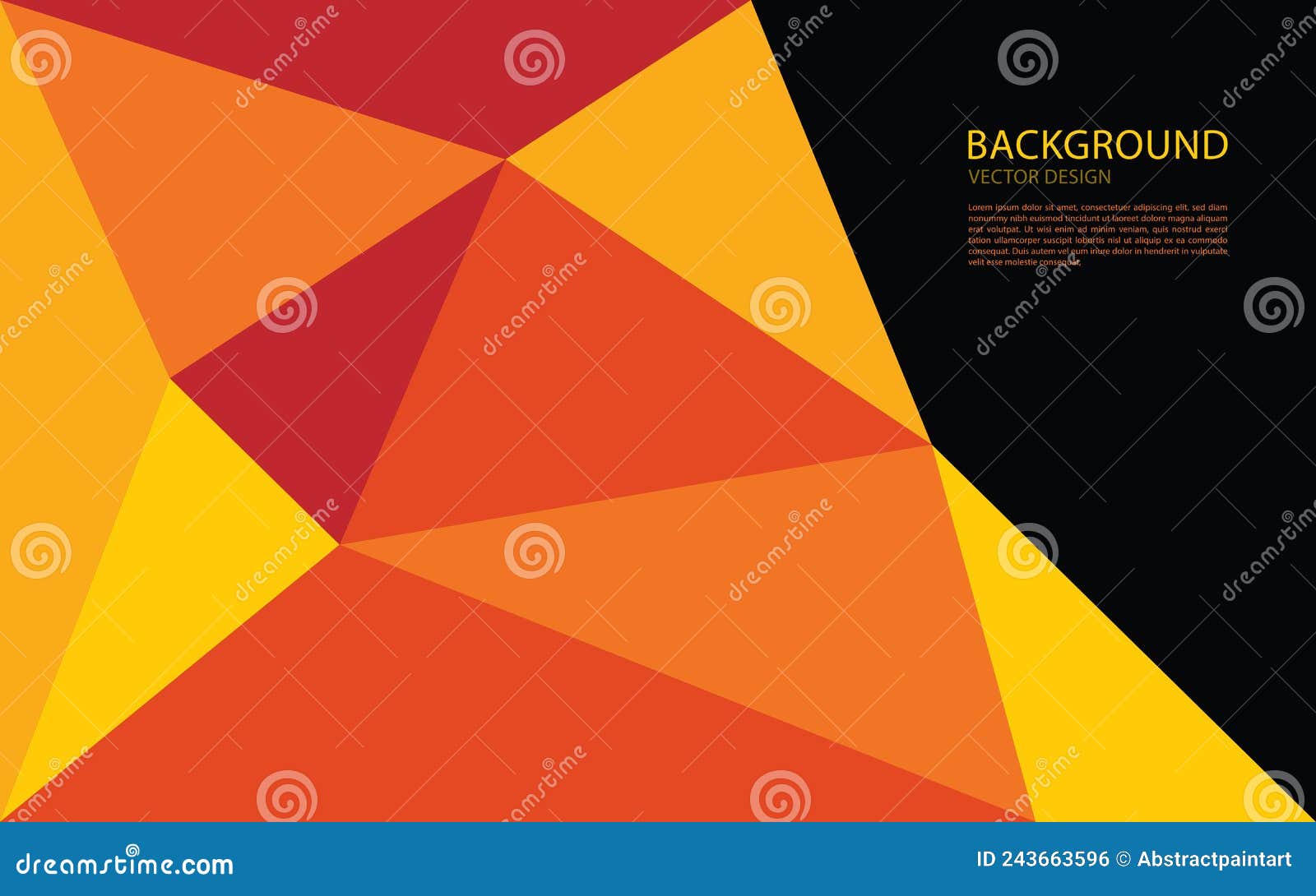 Orange Polygon Abstract Background Vector Creative Design, Web ...