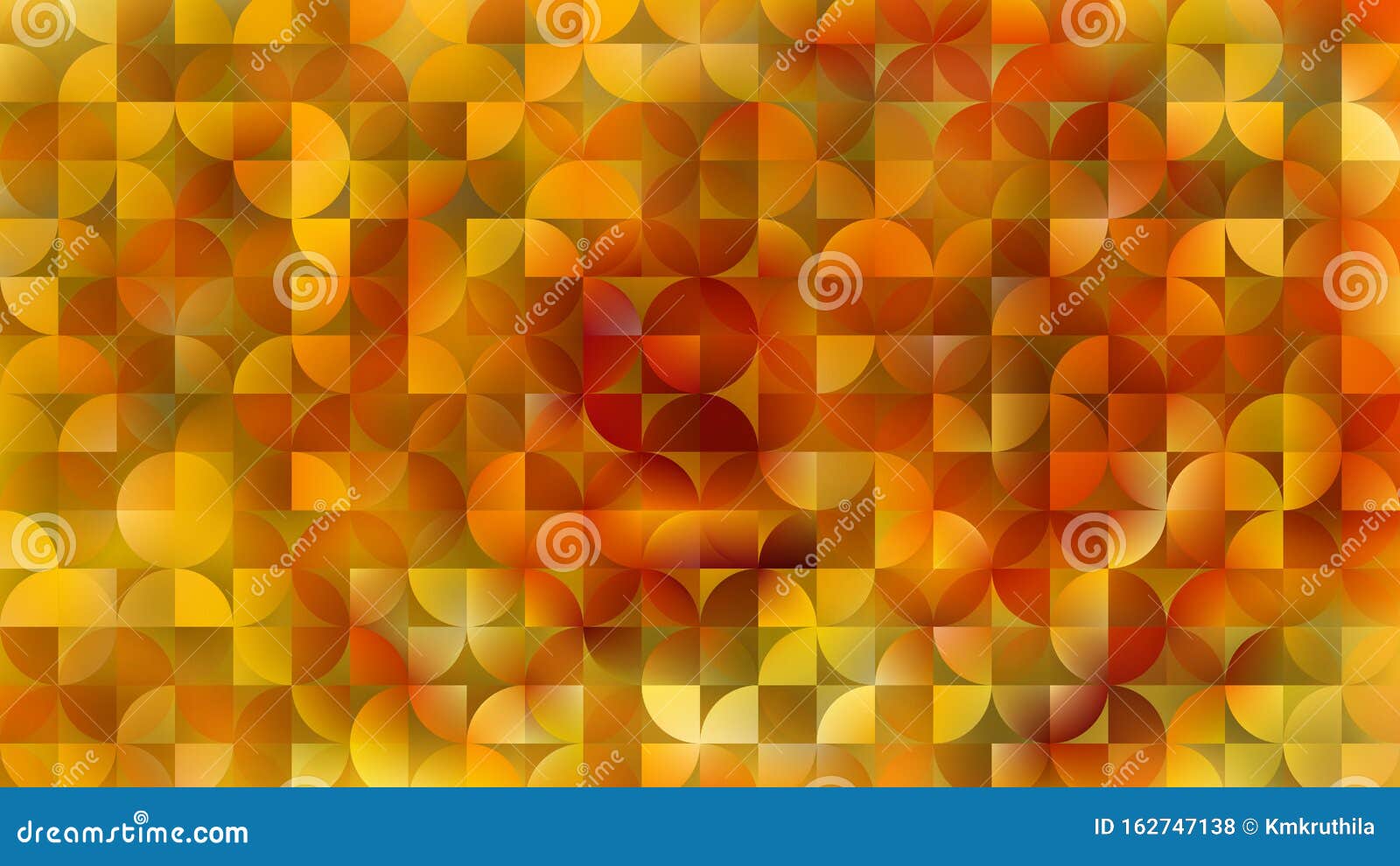 Orange Abstract Quarter Circles Background Image Stock Vector ...
