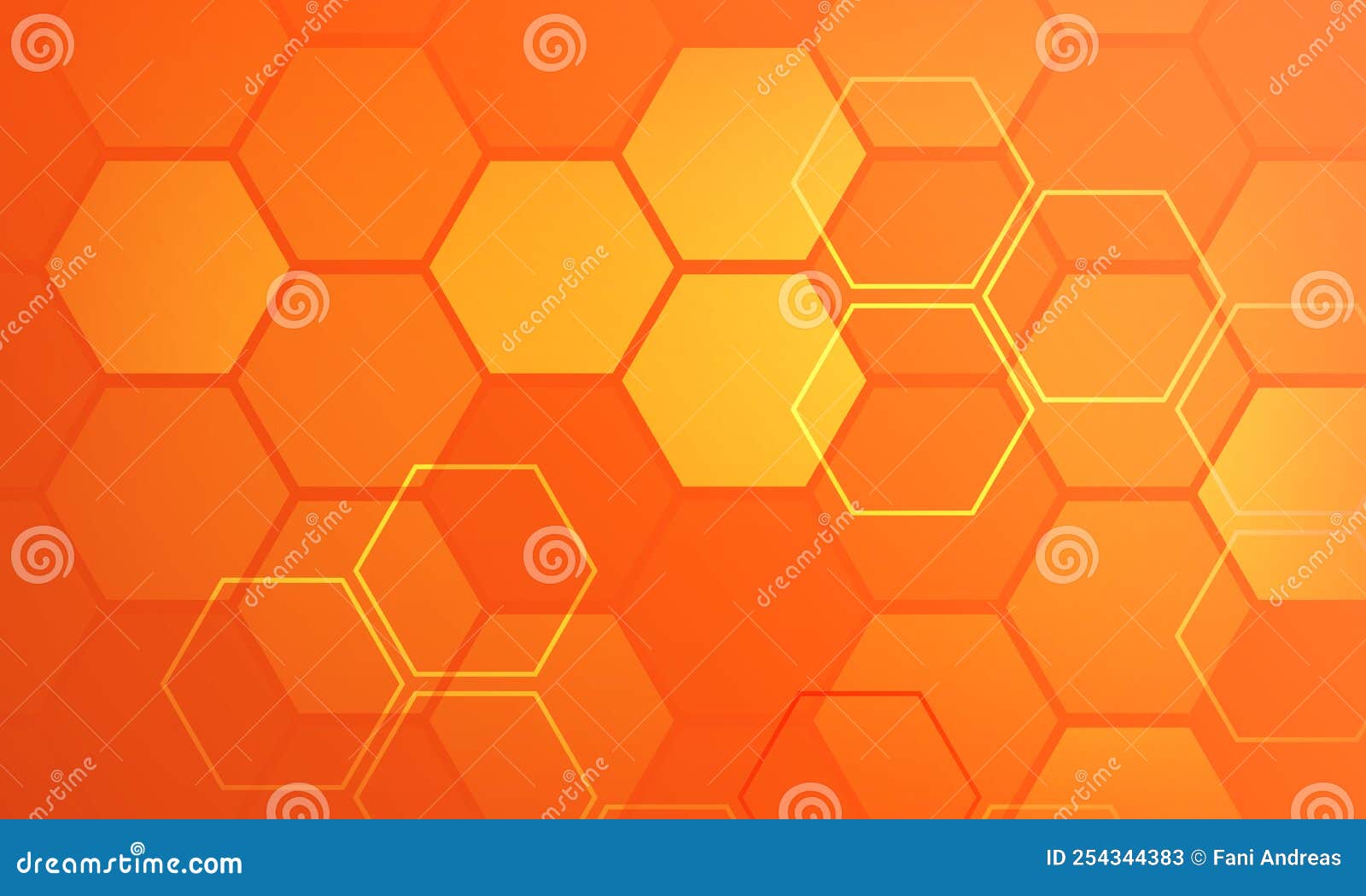 Orange Abstract Technology Background Stock Illustration - Illustration ...