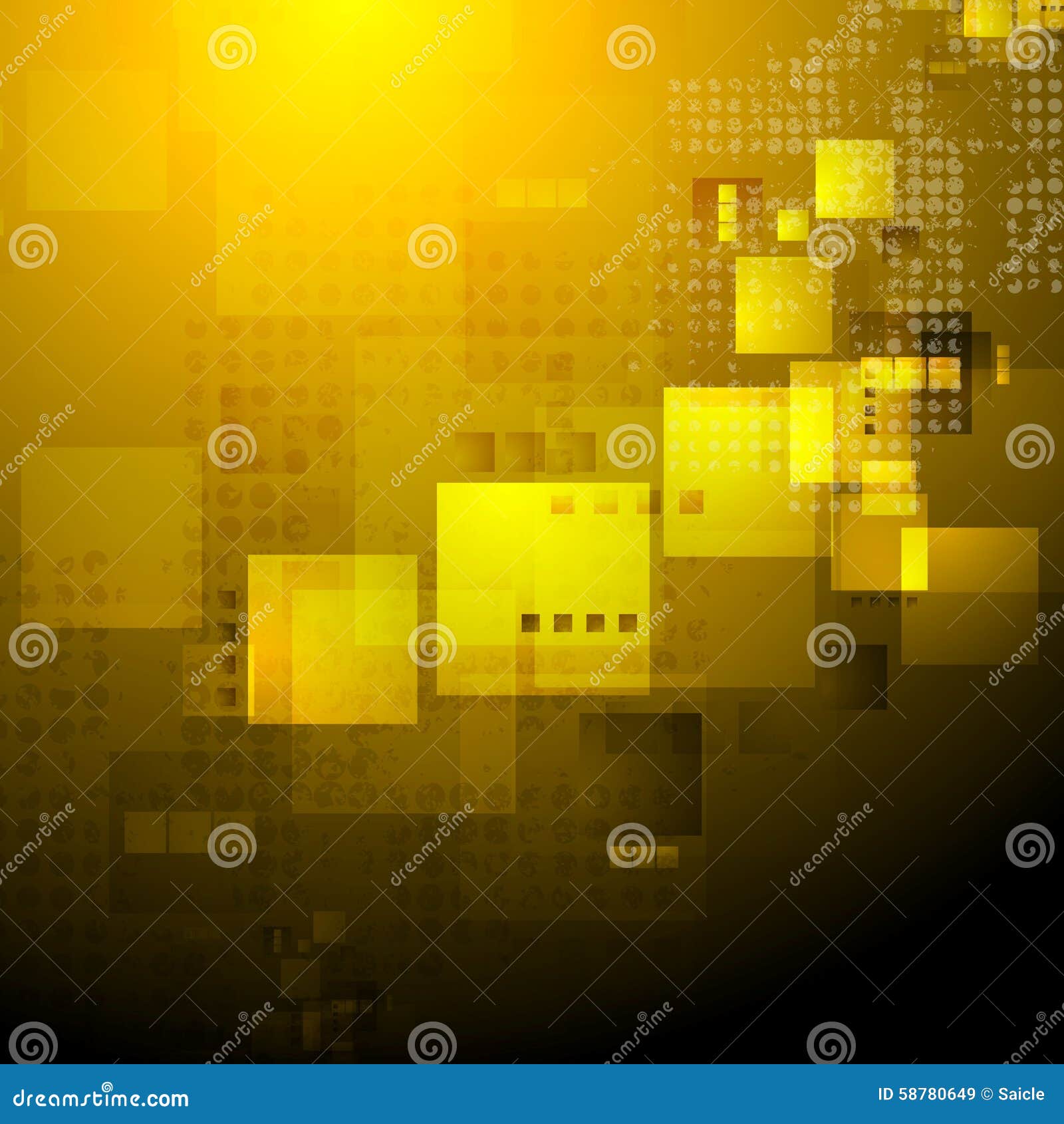 Orange Abstract Technology Background Stock Vector - Illustration of ...
