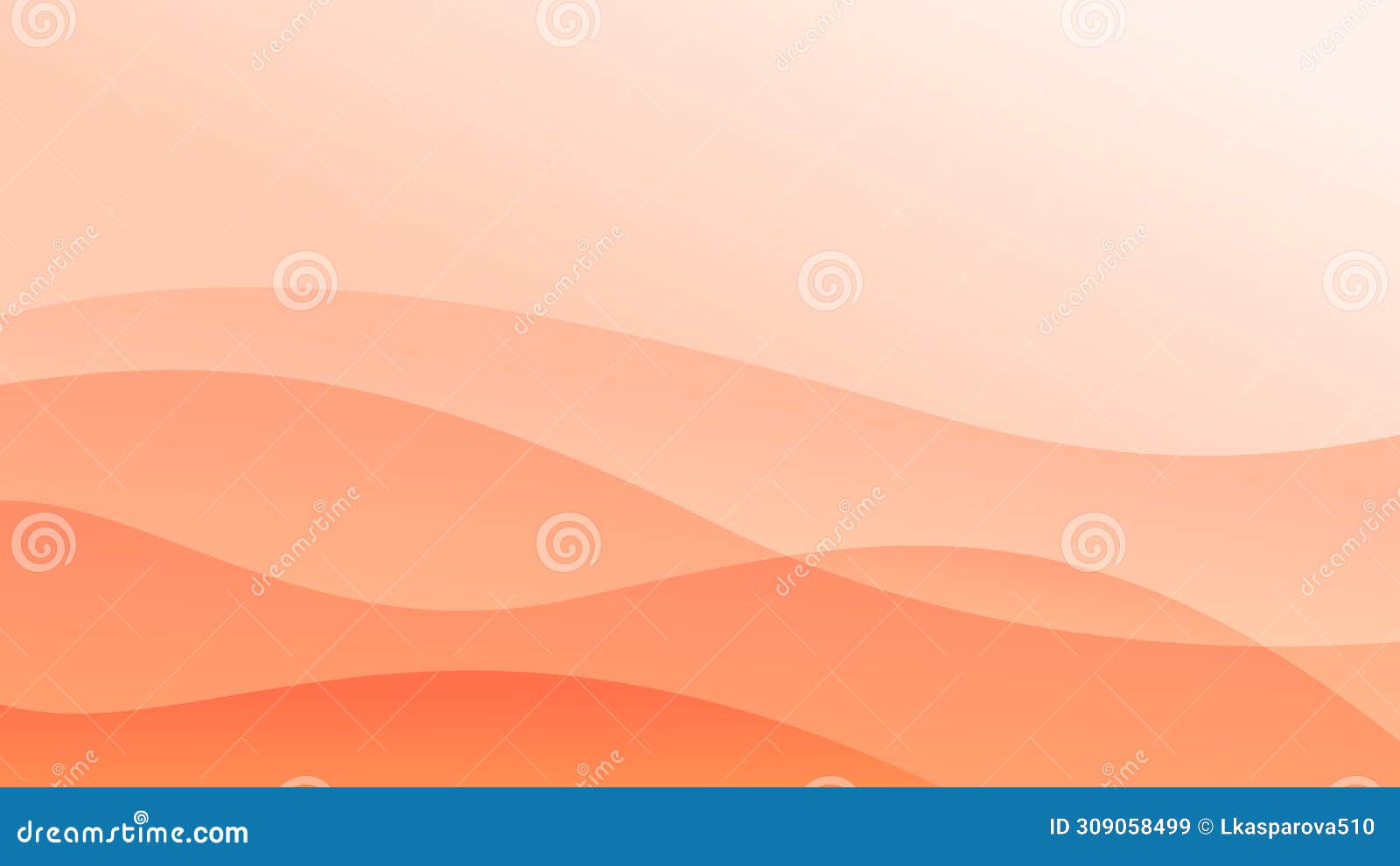 Orange Abstract Wave Background Stock Vector - Illustration of abstract, dynamic: 309058499