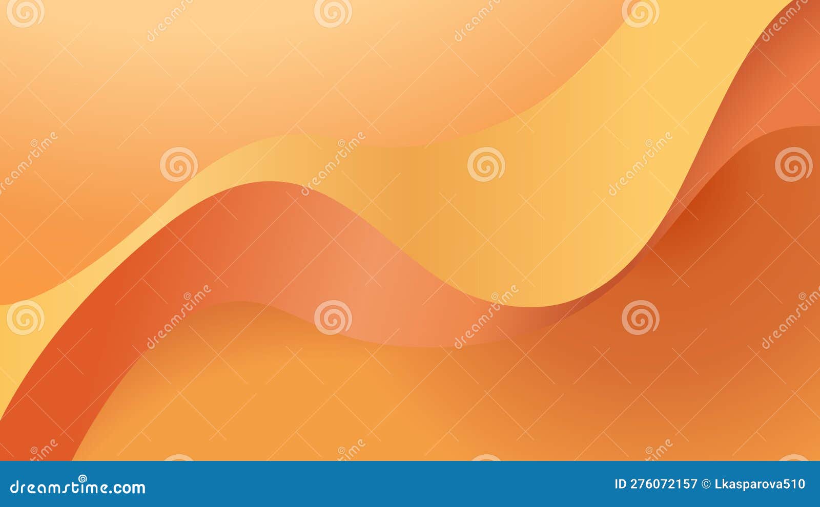 Orange Abstract Wave Background Template Stock Vector - Illustration of : 276072157