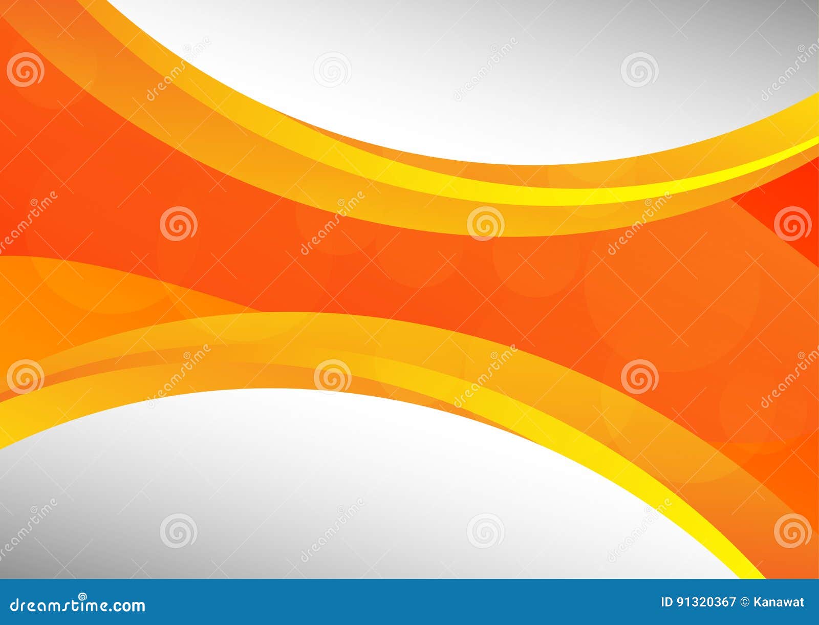 Orange Abstract Waves Background Vector and Copy Space Stock Vector ...