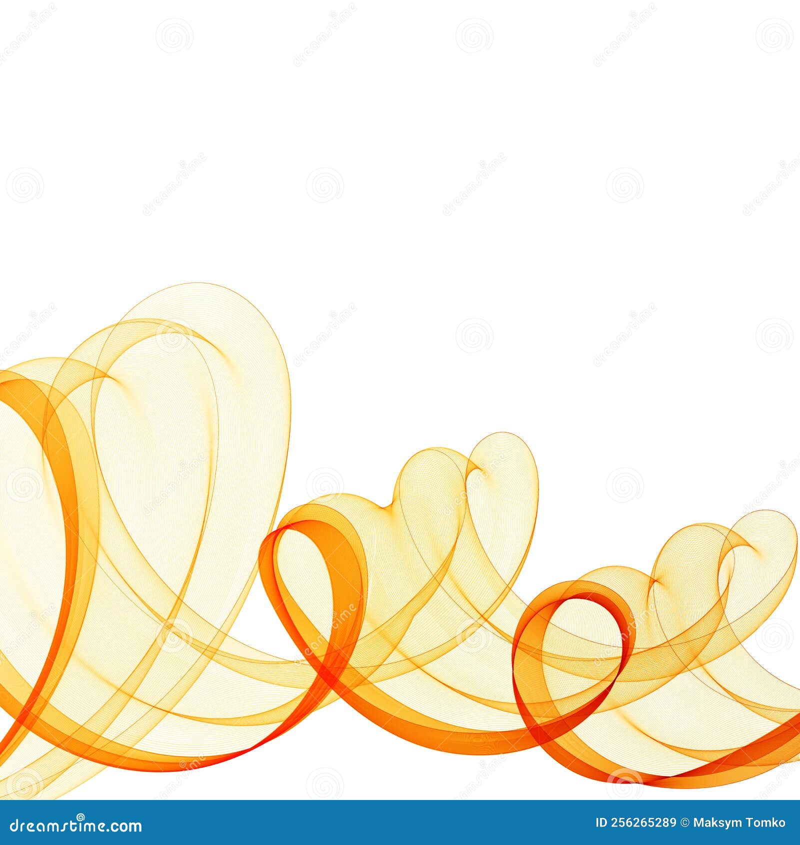Orange Abstraction Wave. Vector Background. Abstrct Illustration. Eps ...