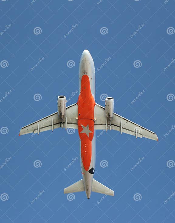Orange airplane stock image. Image of blue, orange, plane - 79995699