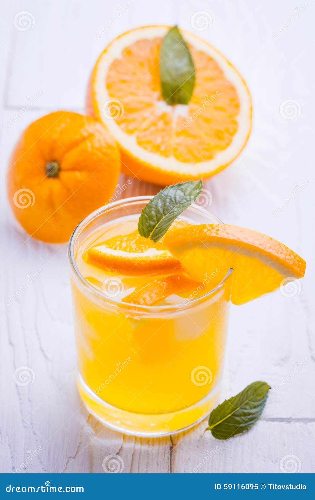 Orange Alcohol Cocktail on a Wooden Table. Stock Image - Image of drink ...