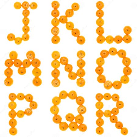 Orange alphabet stock photo. Image of food, alphabetical - 7452524