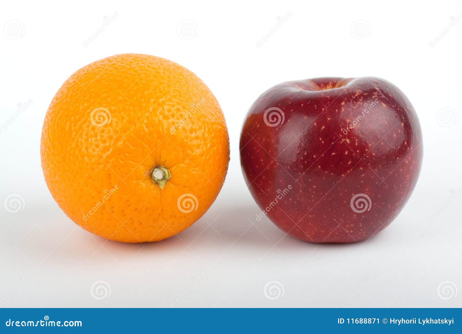 Orange and apple stock image. Image of perfect, isolated - 11688871