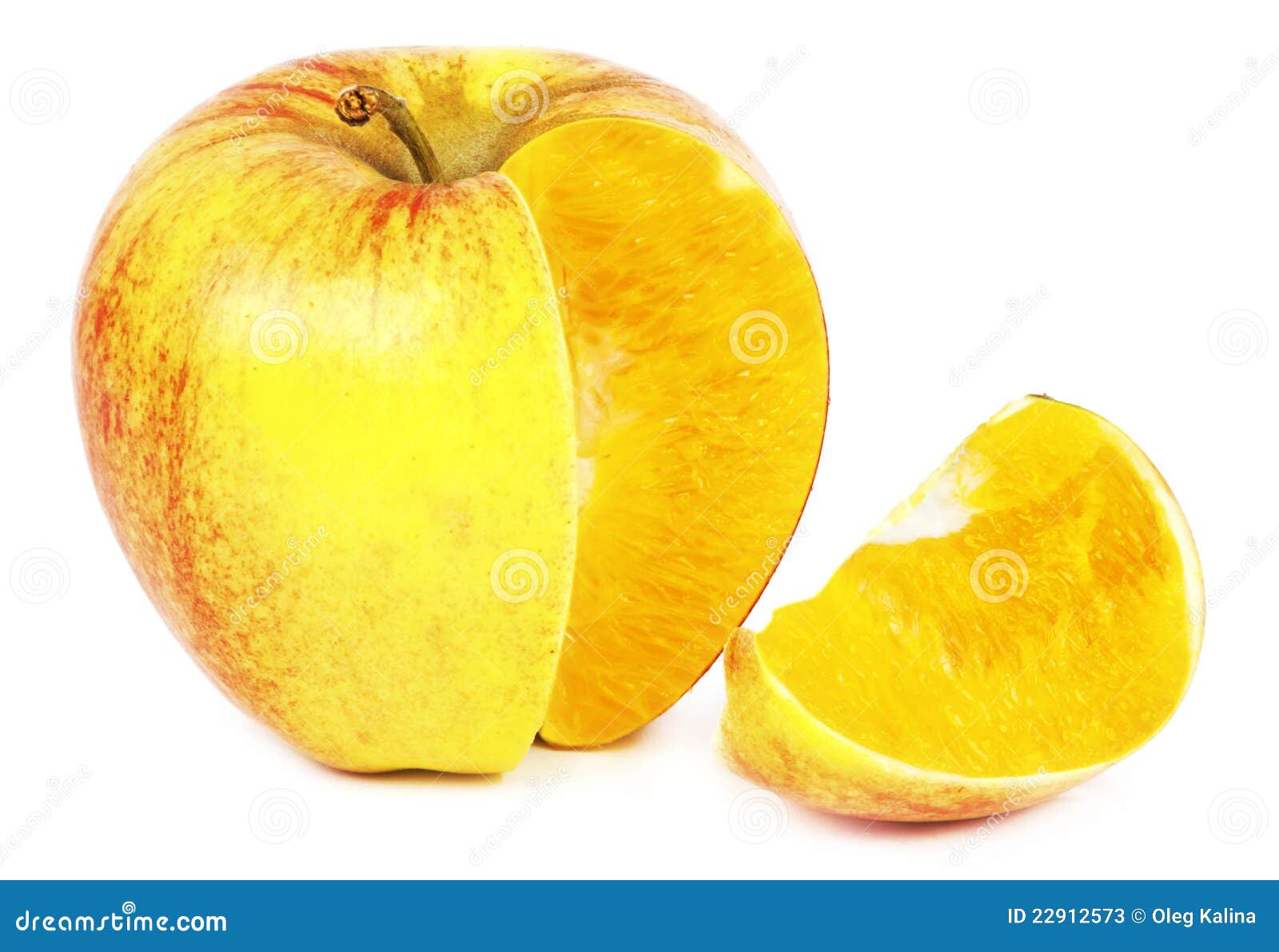 Orange in apple stock image. Image of nature, fruit, healthy - 22912573