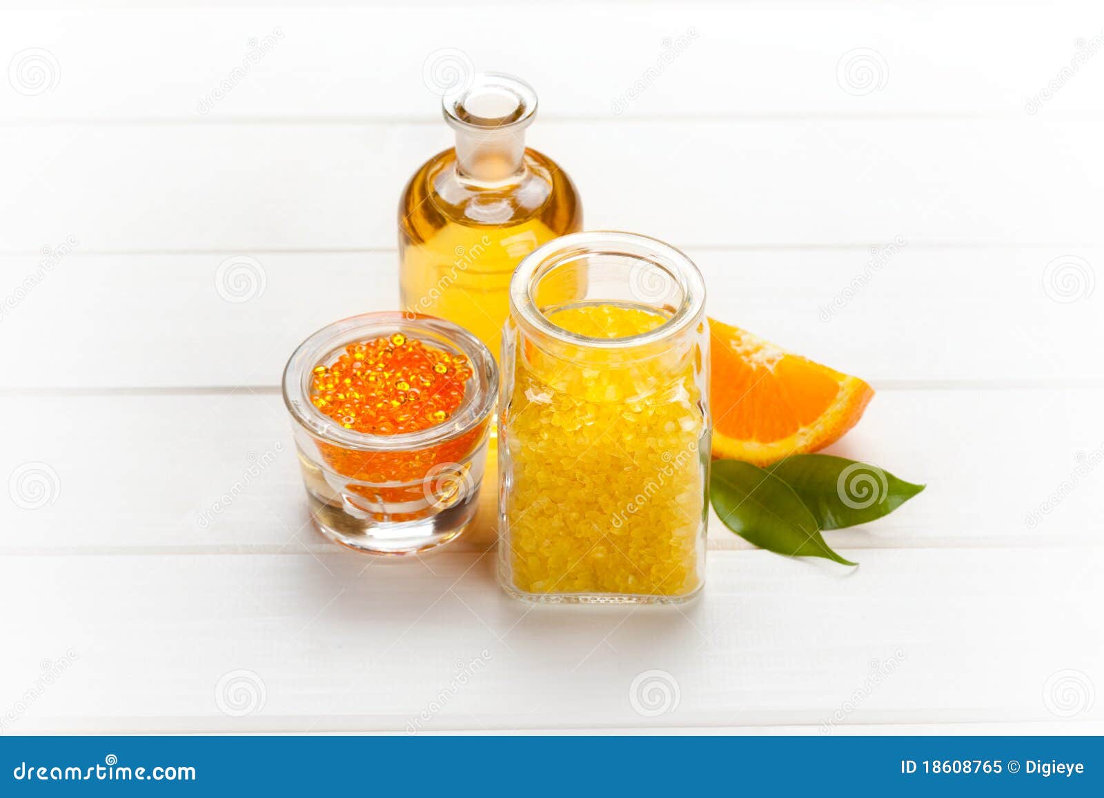 Orange Aromatherapy - Bath Salt Stock Image - Image of body, organic ...