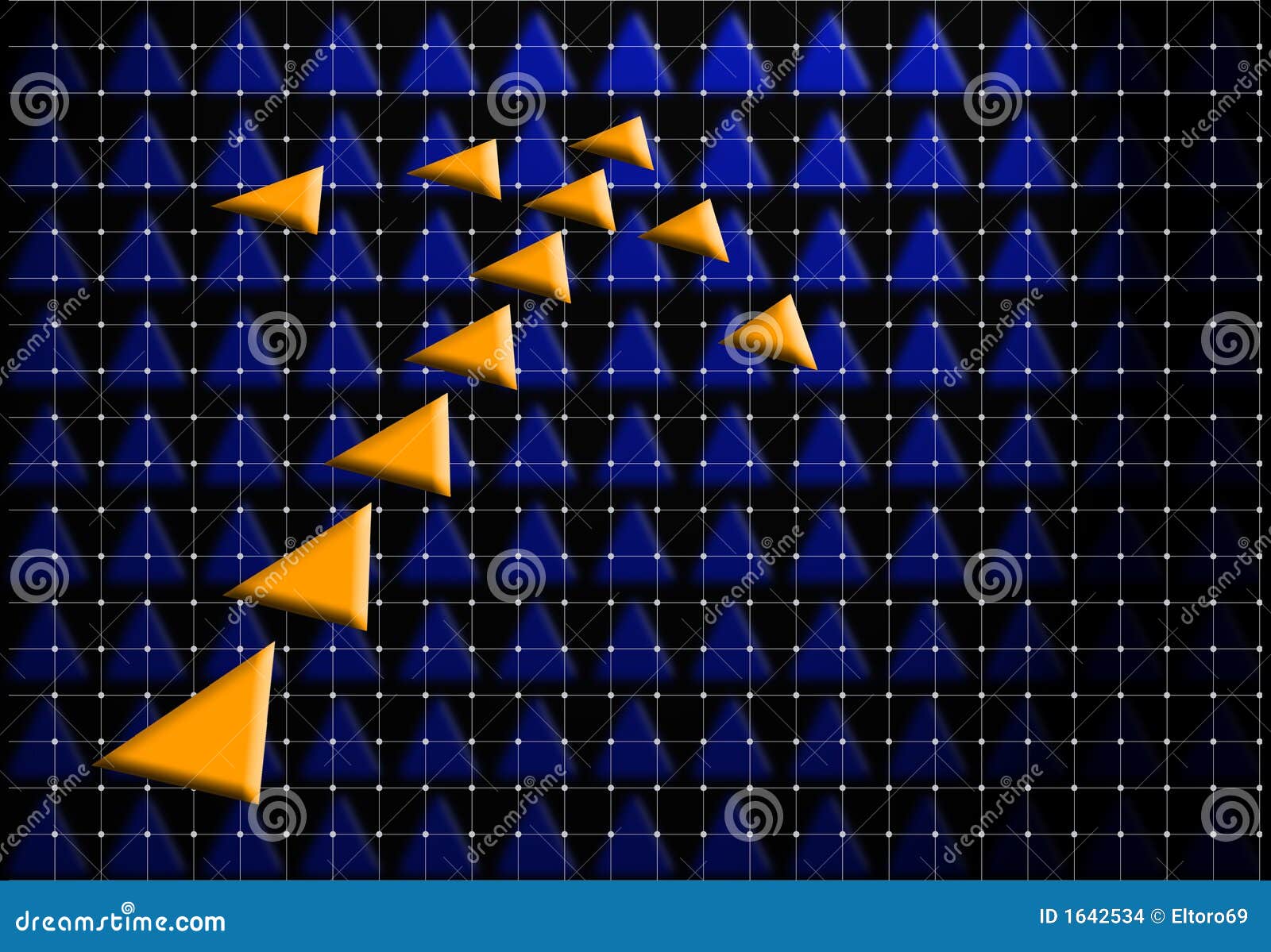 Orange Arrow Basic Simple Shapes Isolated On White Background ...