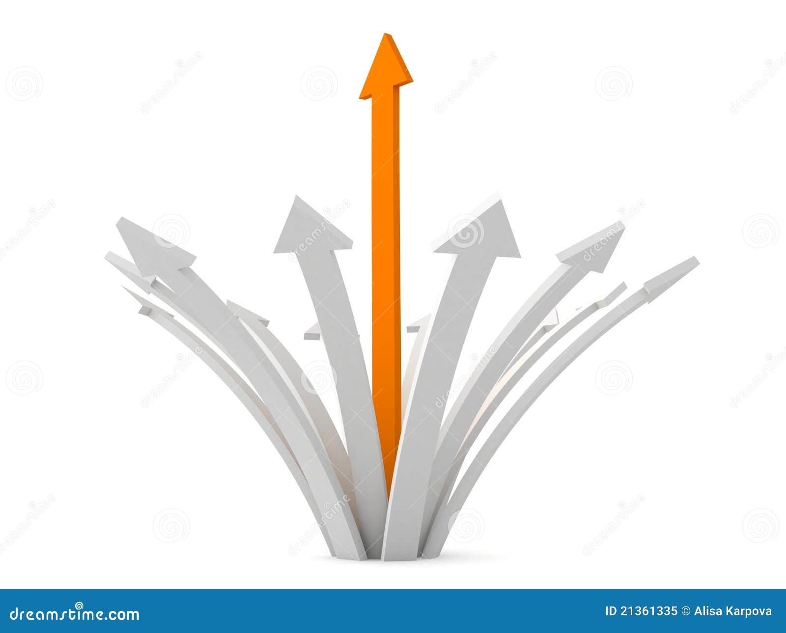 Orange Arrow Of Goal Symbol, The Arrow Orange Concept Is Symbolizes ...