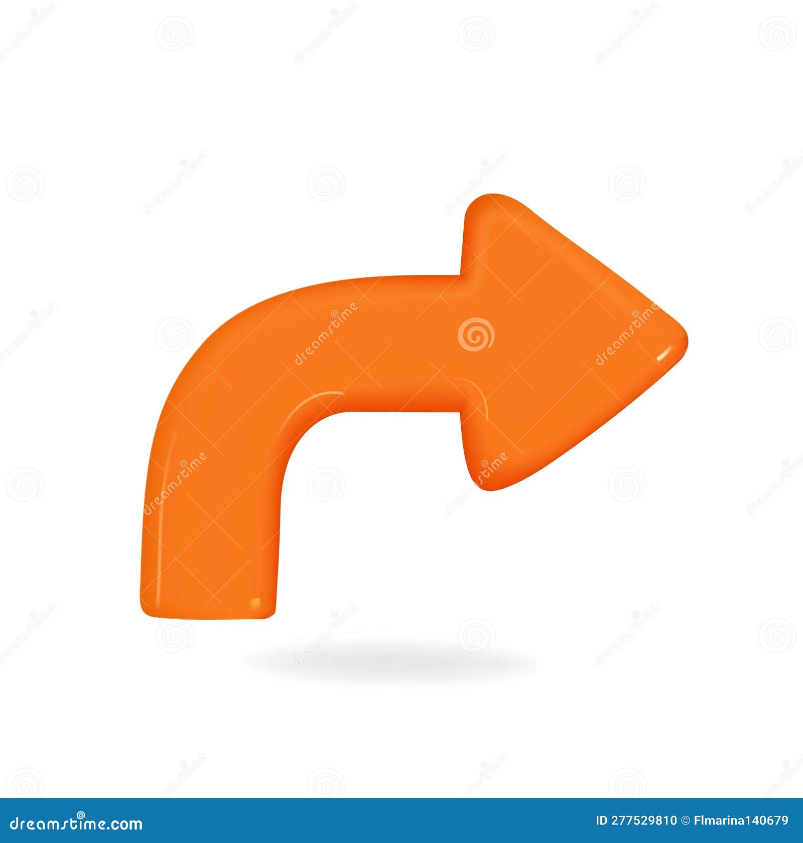 Orange Arrow.icon, Right Arrow. 3D Vector in High Quality Stock Vector ...