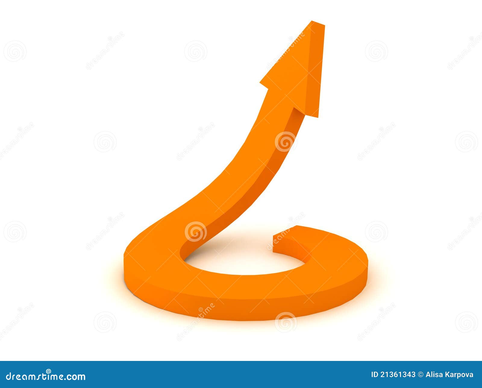 Orange Arrow Basic Simple Shapes Isolated On White Background ...