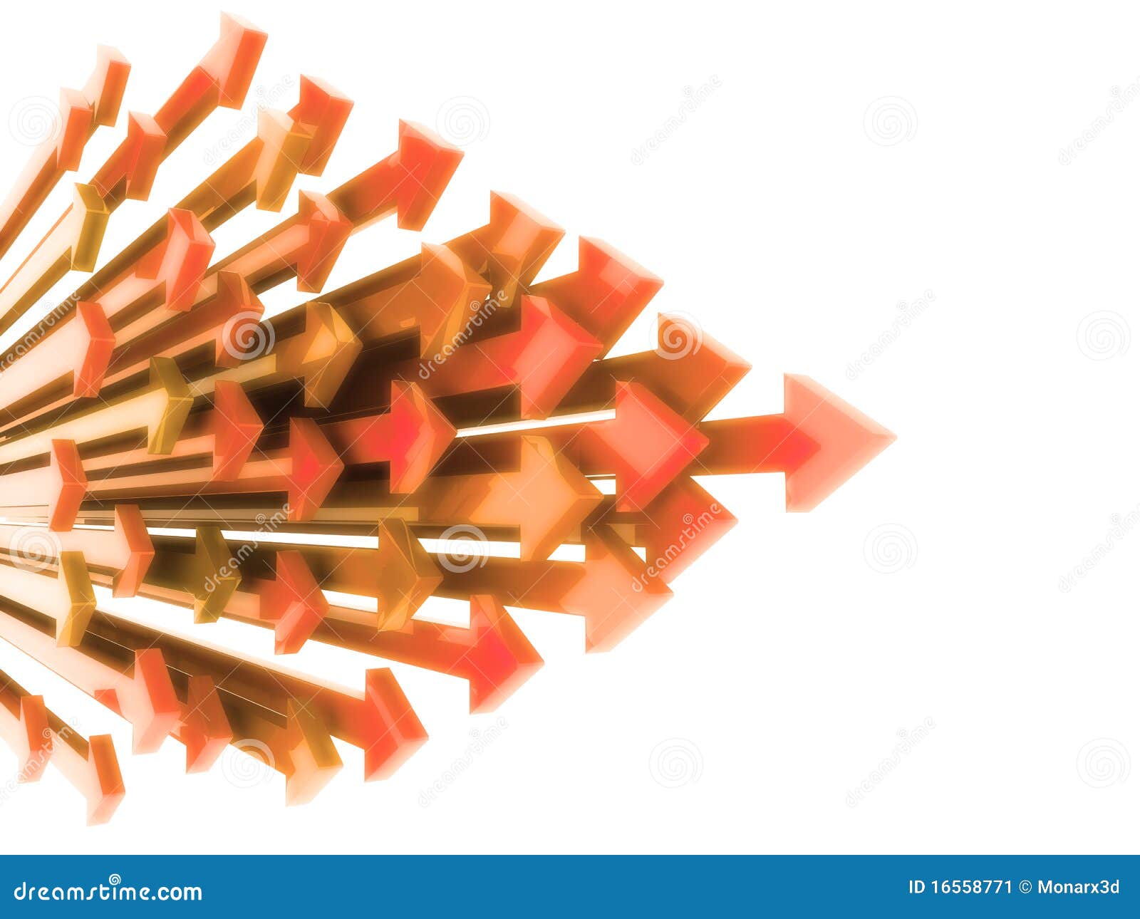 Orange arrows stock illustration. Illustration of copyspace - 16558771