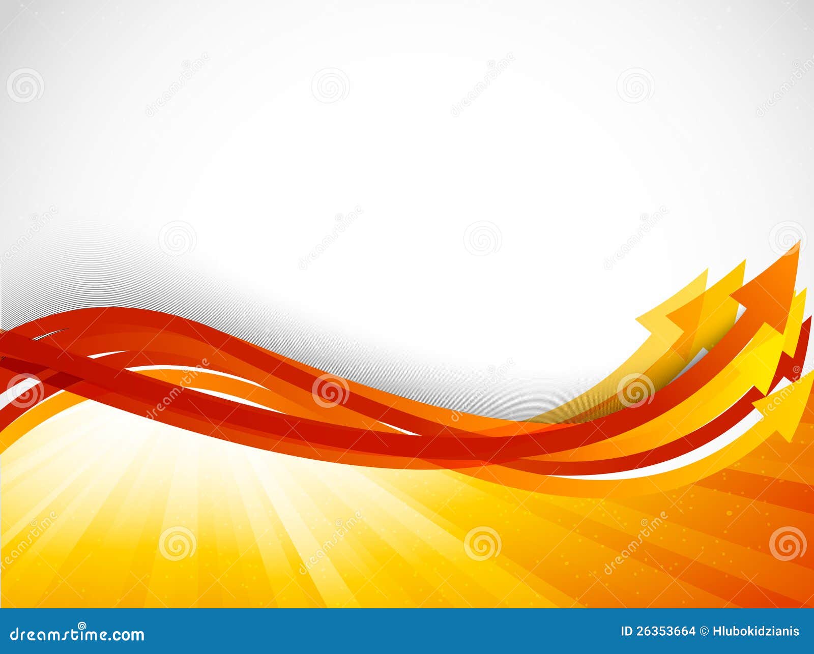 Orange Background with Arrows Stock Vector - Illustration of clean ...