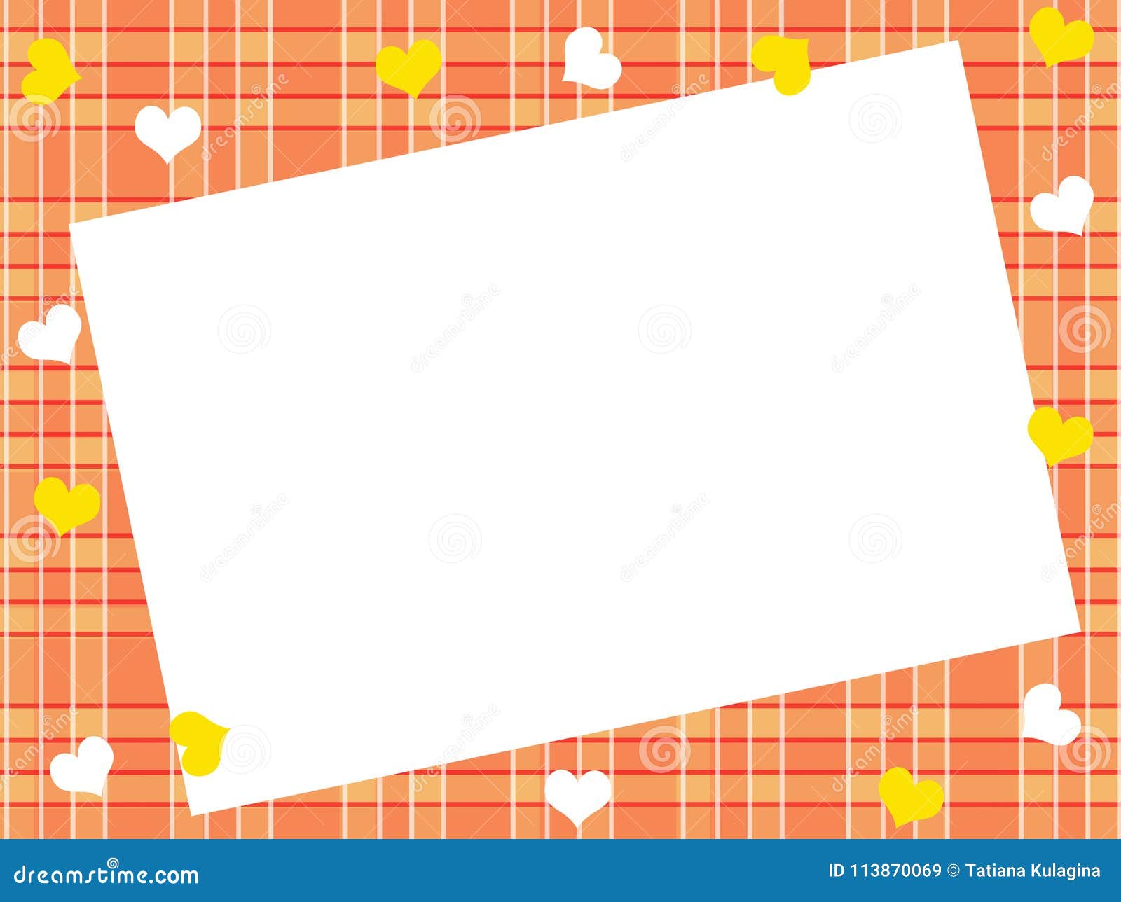 Orange Background in a Box. Vector. Stock Vector - Illustration of ...