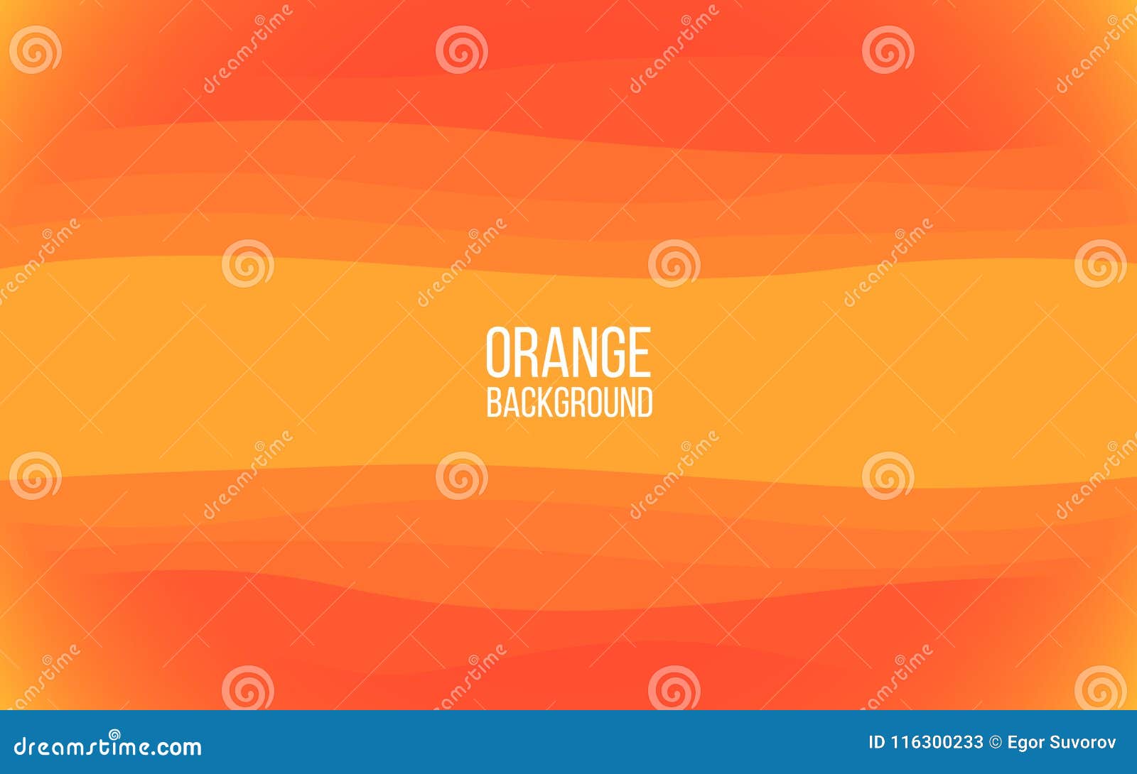 Orange Background. Bright Sunny Layers With Gradient. Backdrop With ...