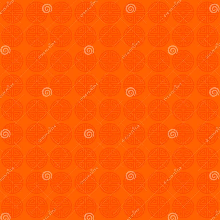 Orange Background. Chinese Symbol Stock Vector - Illustration of ...