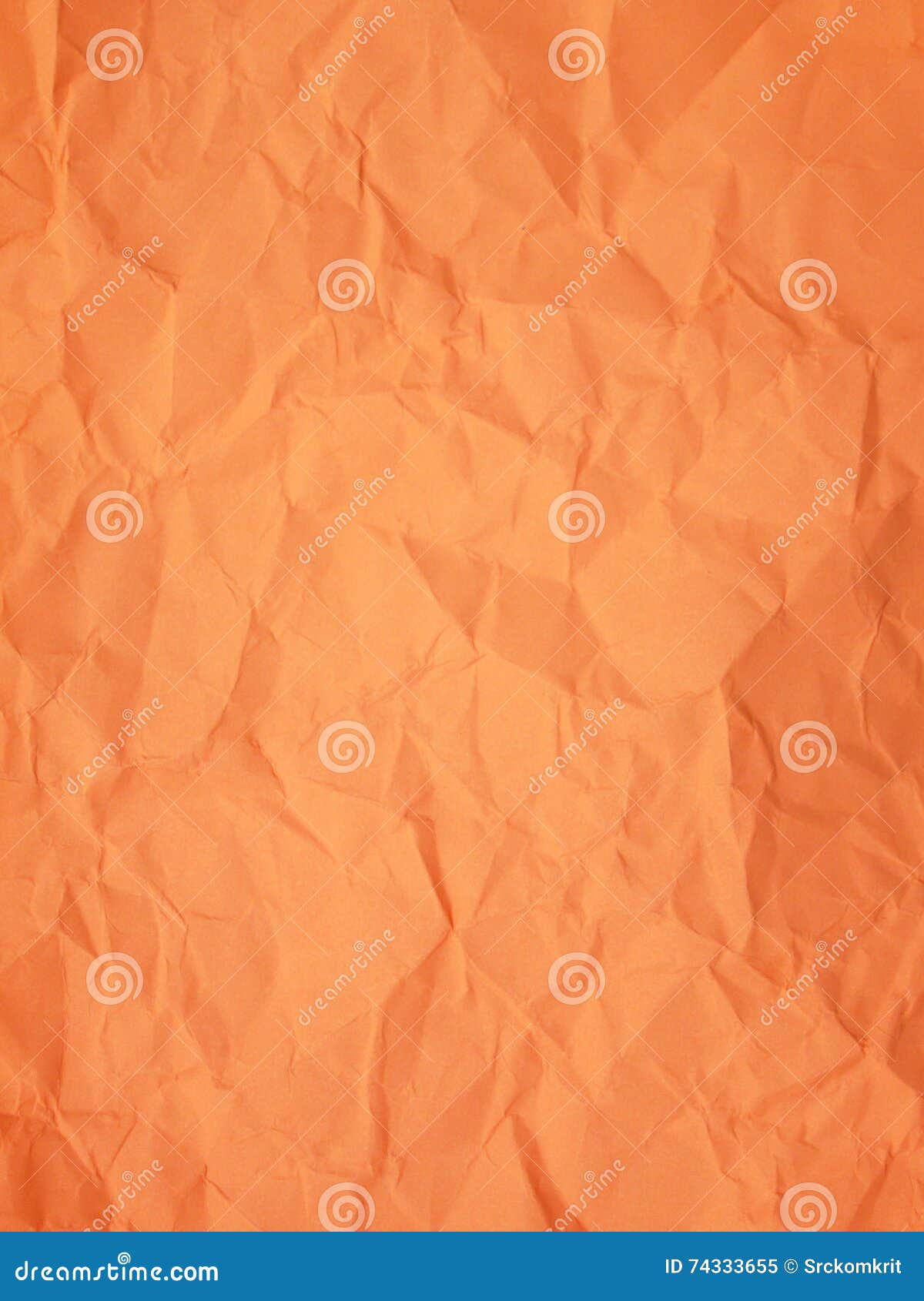 Orange Background - Crumpled Paper Stock Image - Image of edge ...