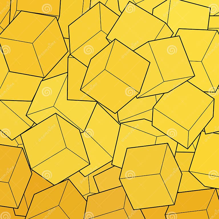 Orange Background from Cubes. Design Element. Vector Template. Eps 10 Stock Vector ...