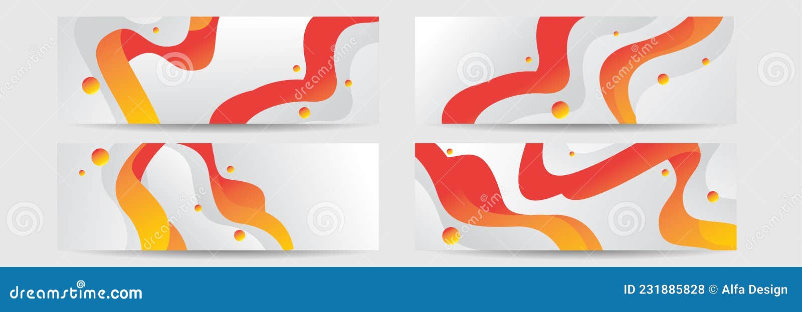 Orange Background Design Banner Vector Illustration Stock Illustration ...