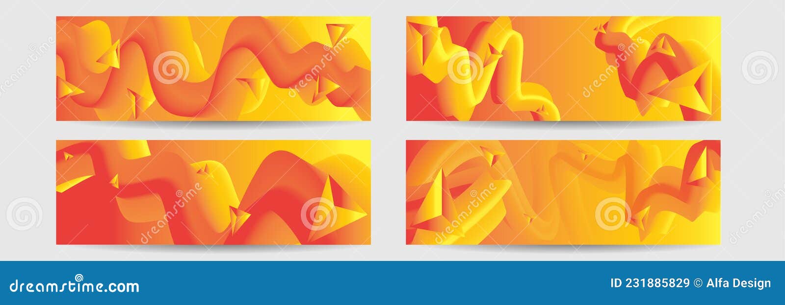 Orange Background Design Banner Vector Illustration Stock Illustration ...