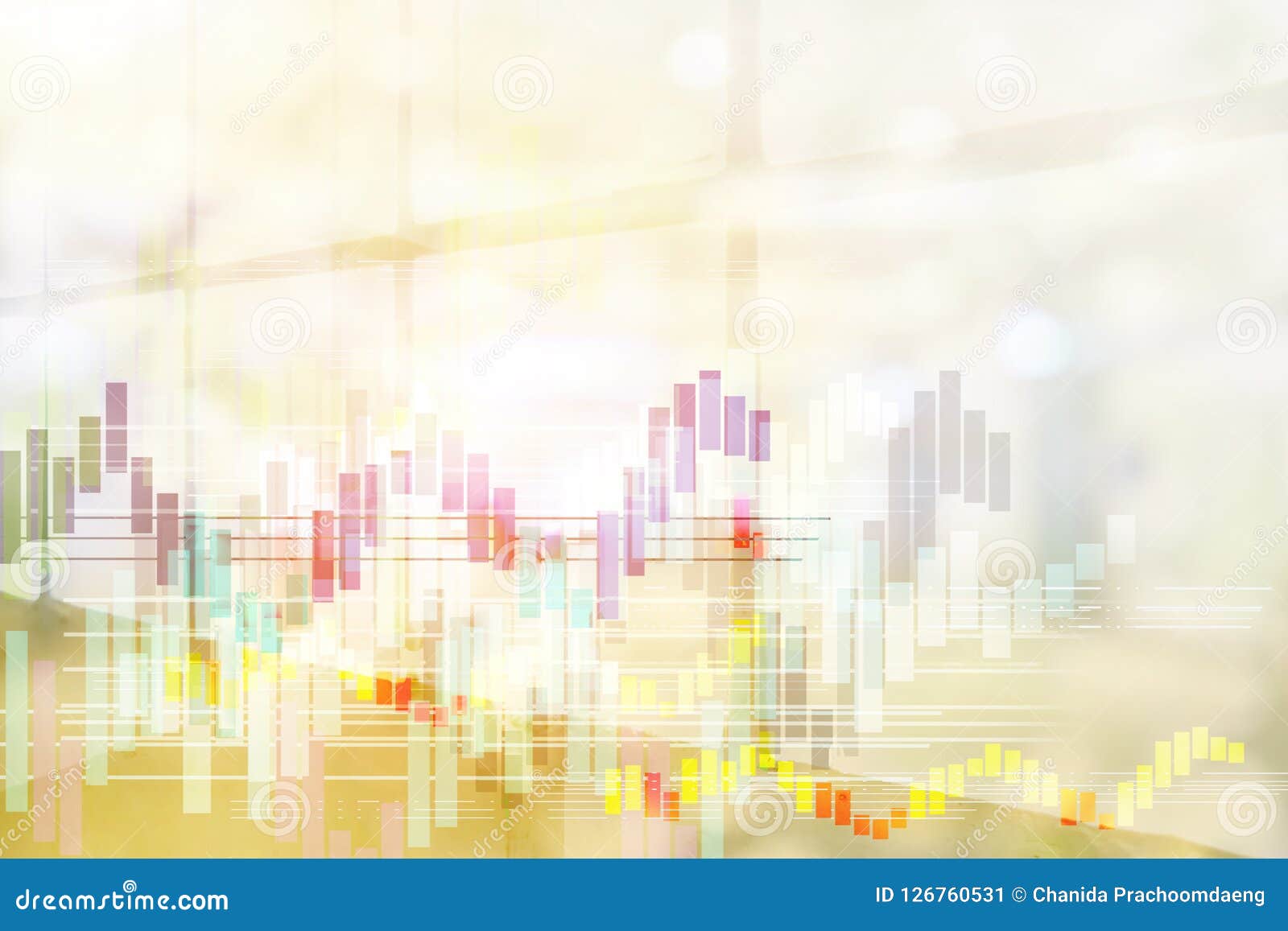 Orange Background in the Hall and Foreground is Graph Indicates the ...