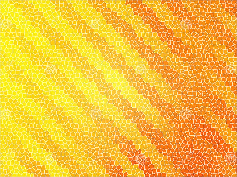 Orange Background with Pixel Art, Illustration Stock Illustration ...