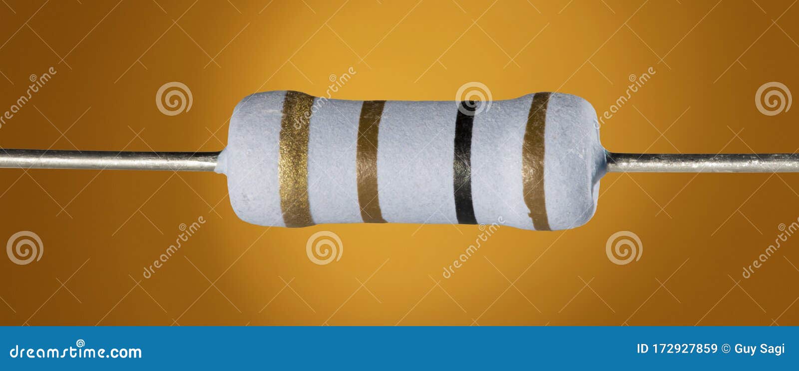 Orange Background with Resistor Stock Image - Image of brown ...