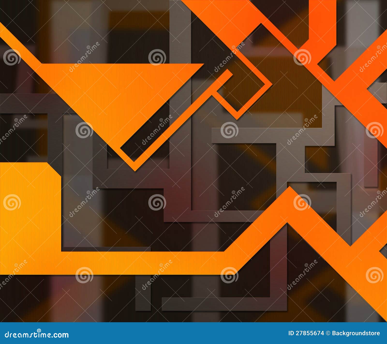 Orange Background Shapes stock illustration. Illustration of shape ...