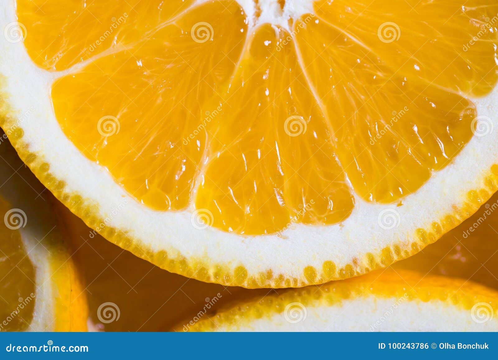 Orange Background from Slice of an Orange Fruit Texture. Stock Photo ...