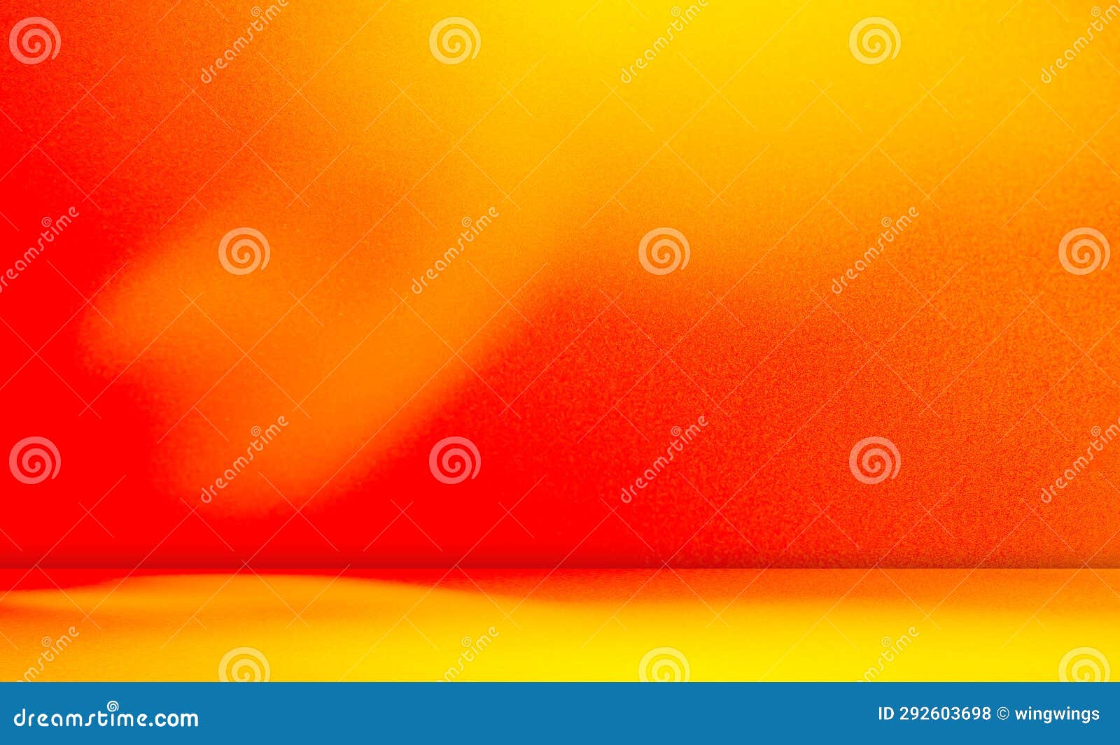 Orange Background Studio Light Red Color Solid Yellow Empty Plain Room ...