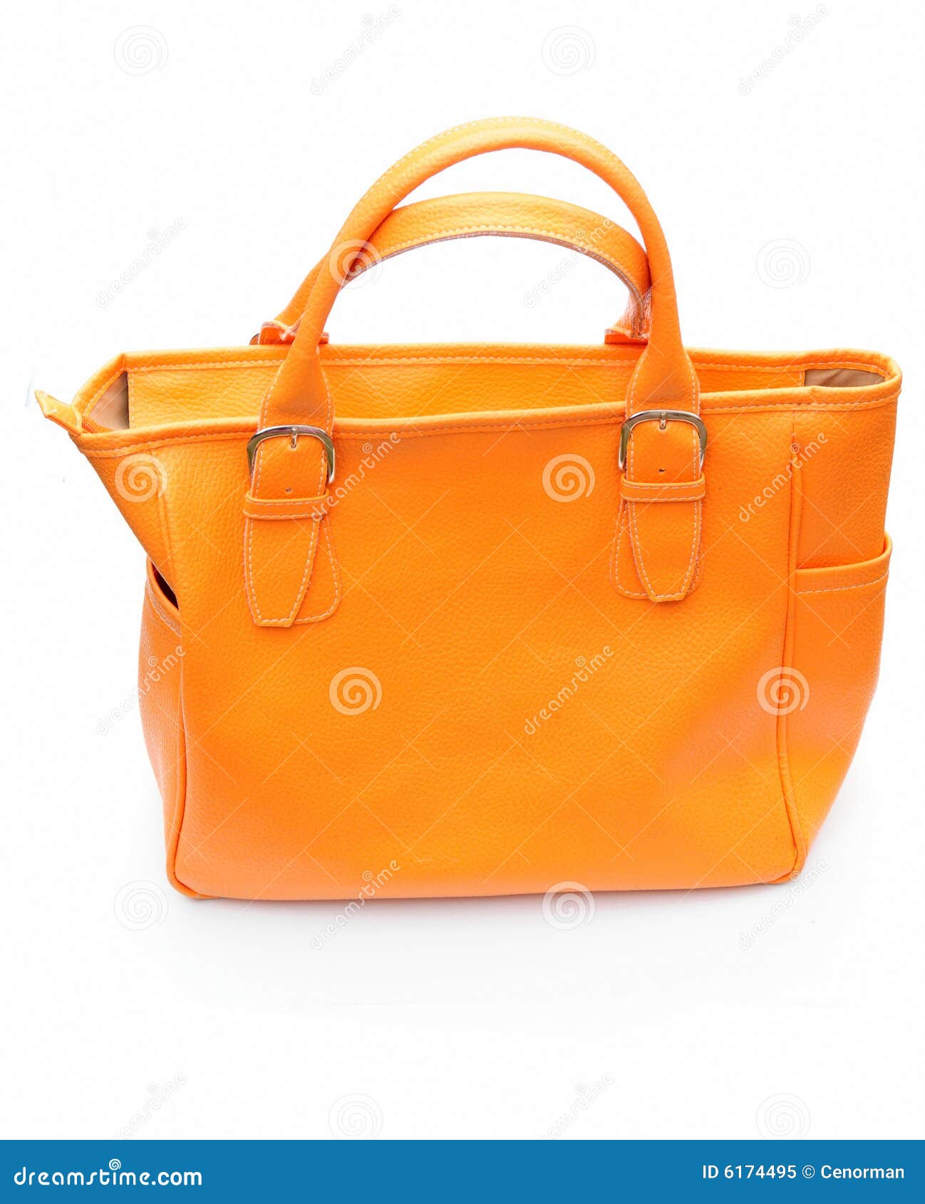 Orange bag stock image. Image of bright, hold, handles - 6174495