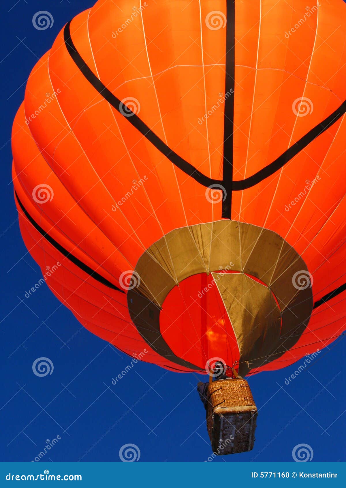 Orange balloon stock photo. Image of fire, clear, outdoors - 5771160