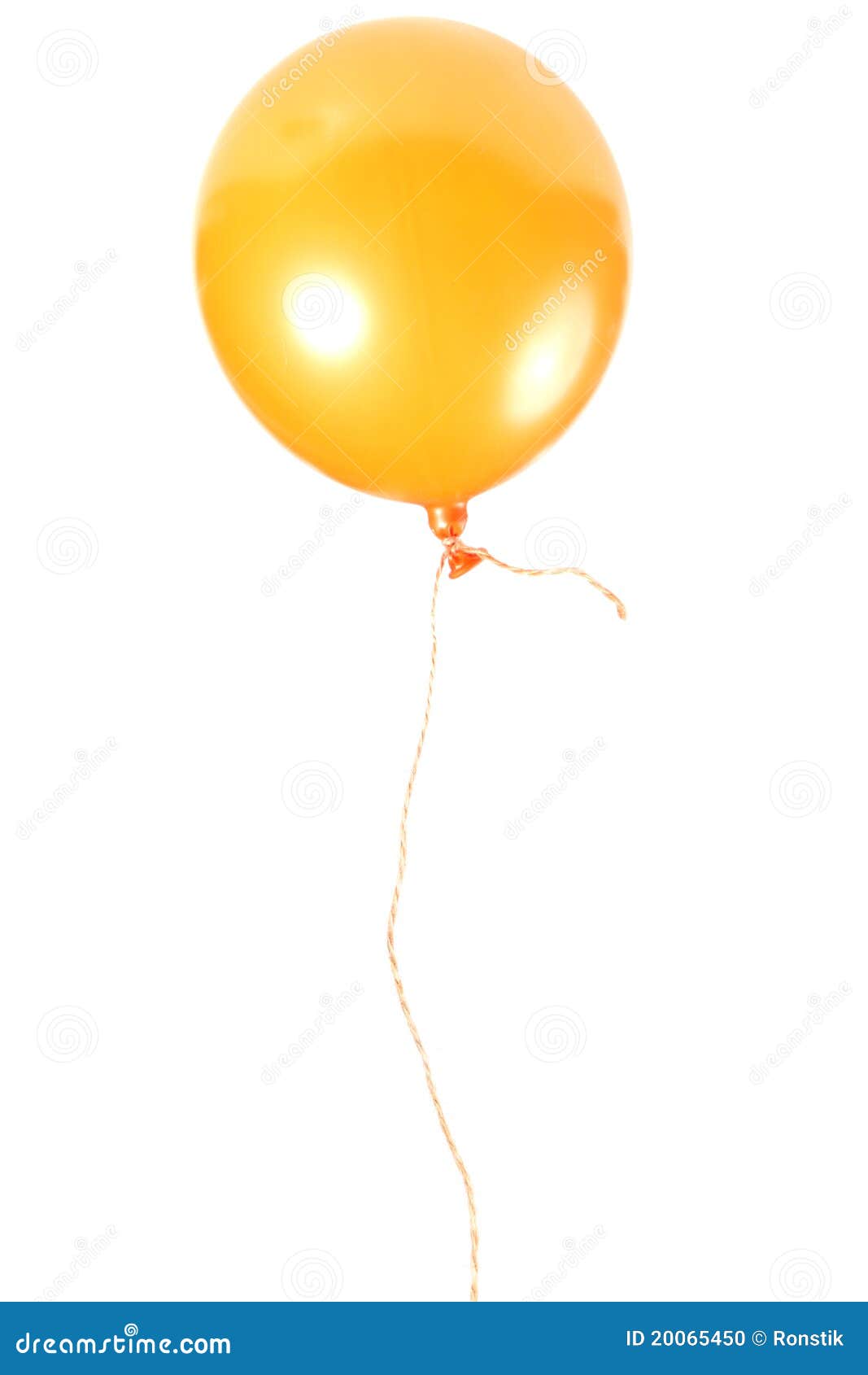 Orange balloon with rope stock photo. Image of thread - 20065450