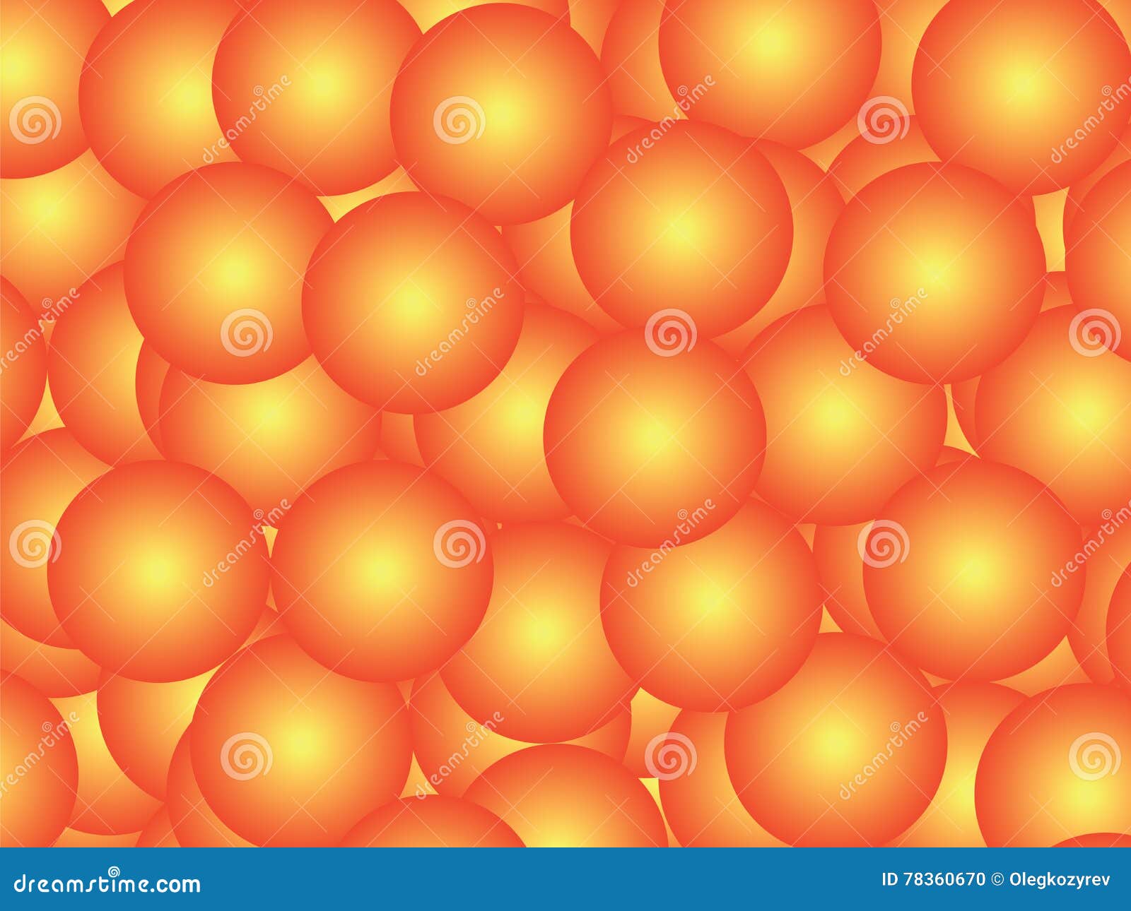 Orange Balls Abstract Background Stock Vector - Illustration of shadow ...