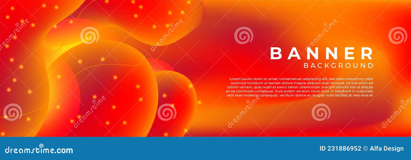 Orange banner background stock illustration. Illustration of graphic ...