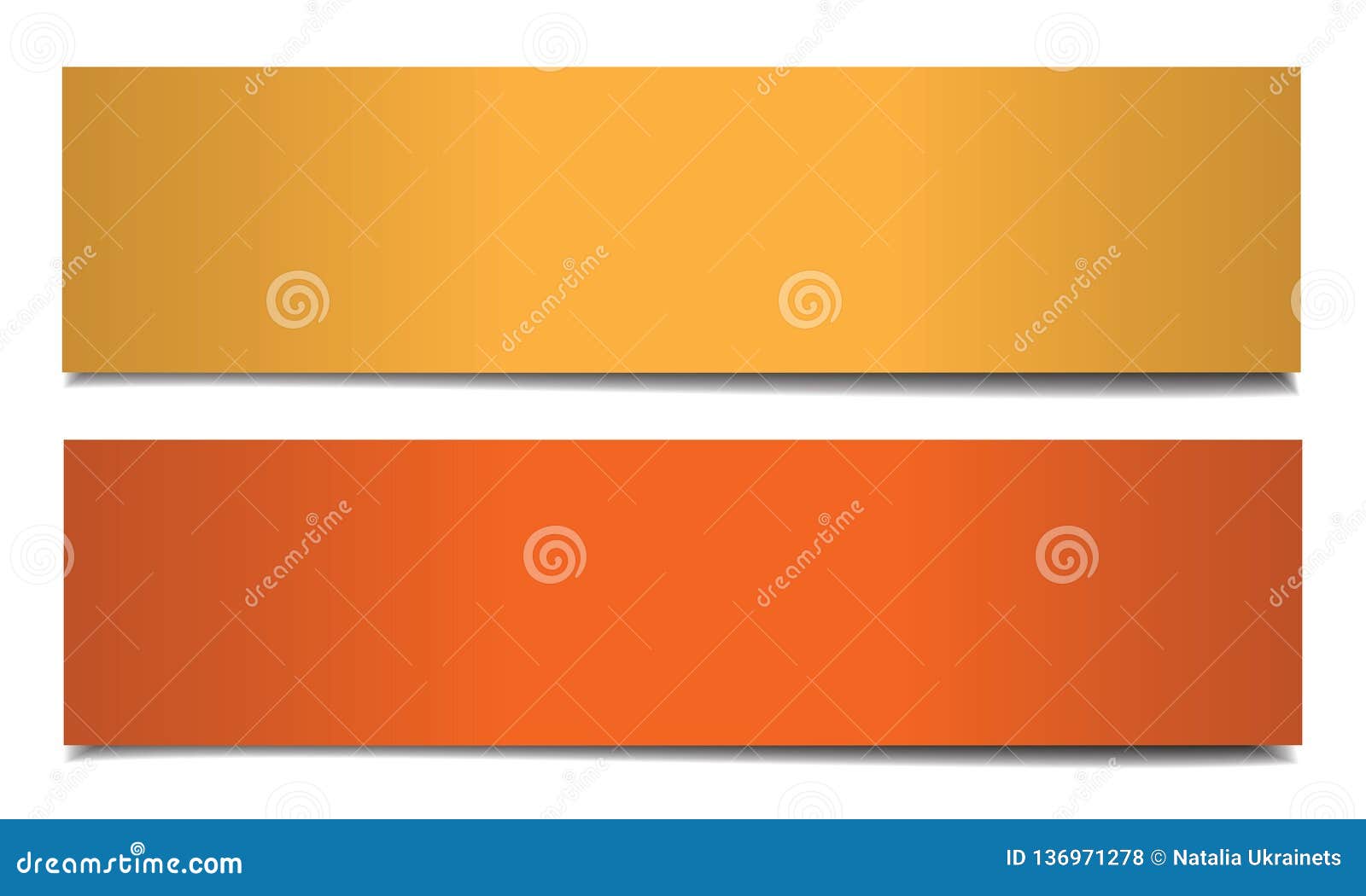 Orange banners collection stock vector. Illustration of paper - 136971278
