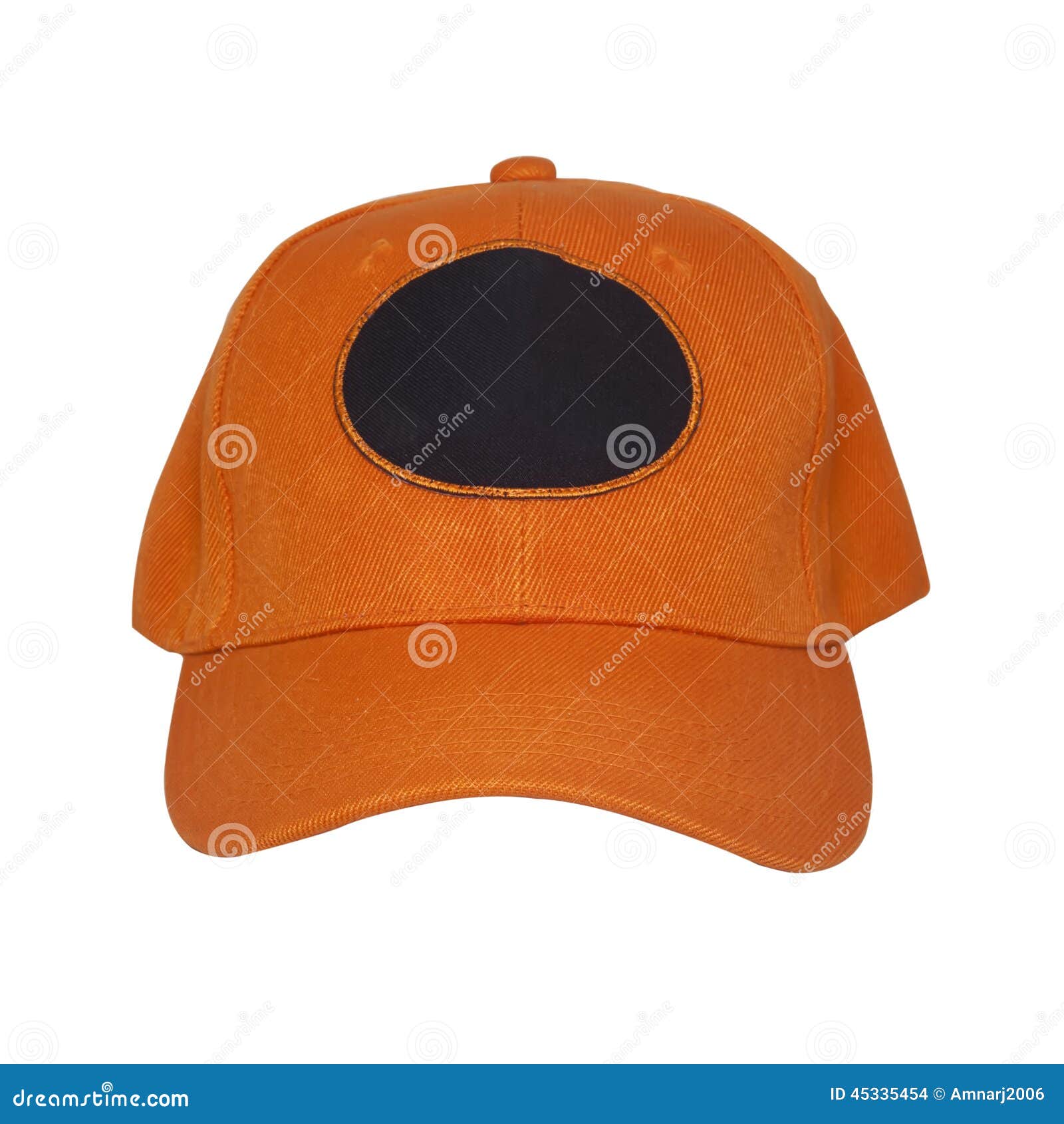 Orange Baseball Cap stock photo. Image of popular, forehead - 45335454