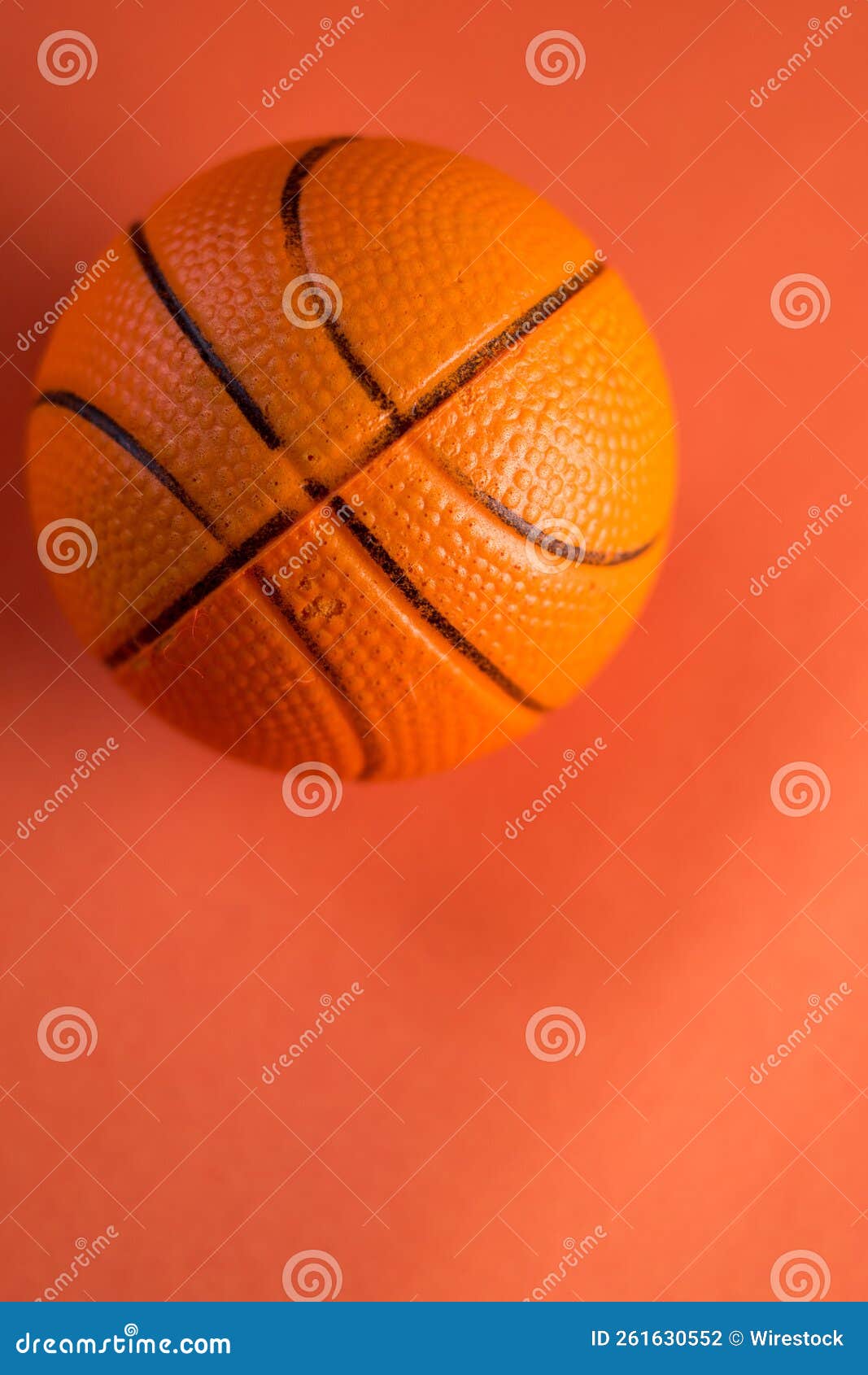 Orange Basketball Ball on an Orange Table Stock Photo - Image of game ...