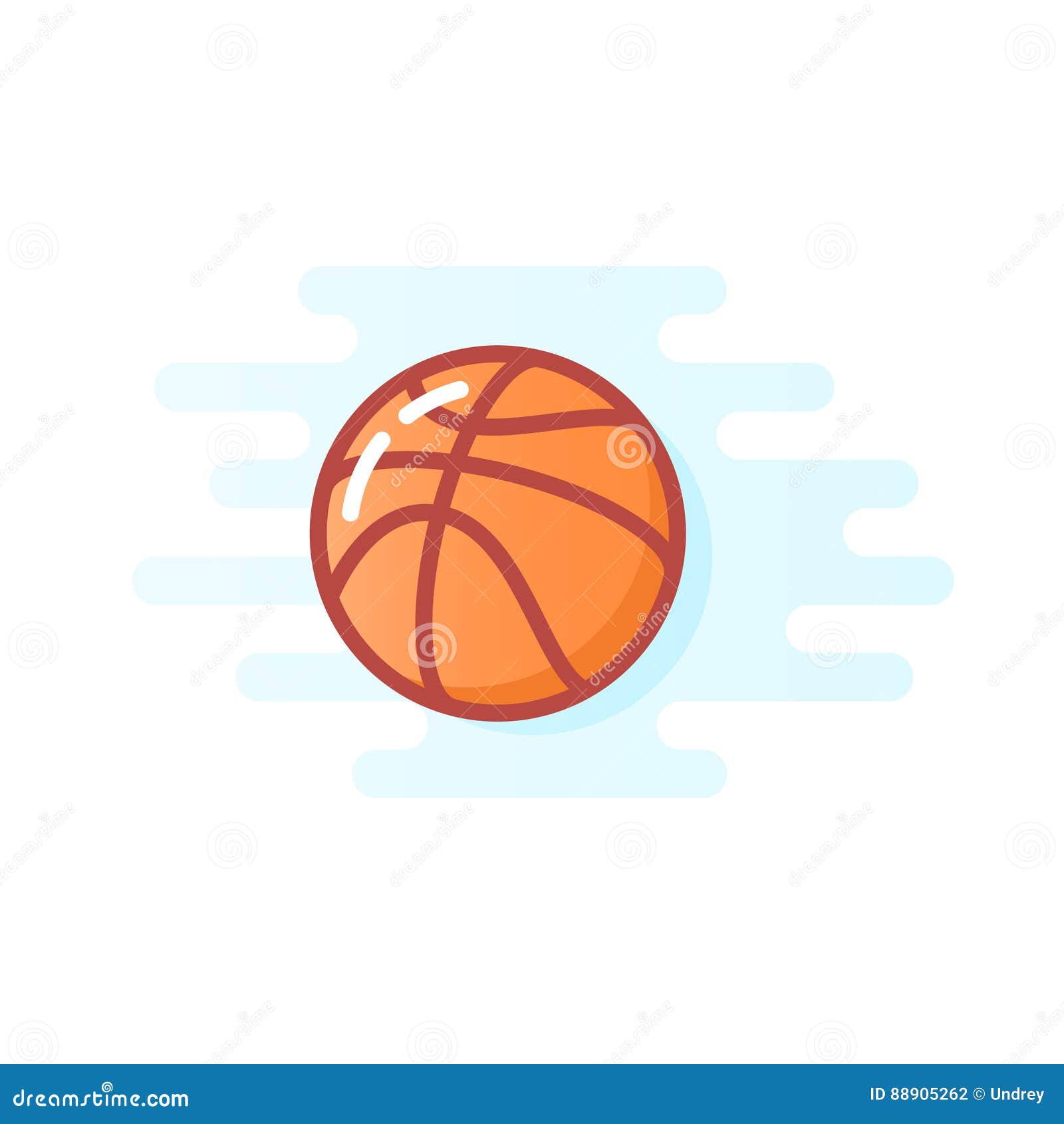 Orange Basketball Ball Vector Illustration Stock Vector - Illustration ...