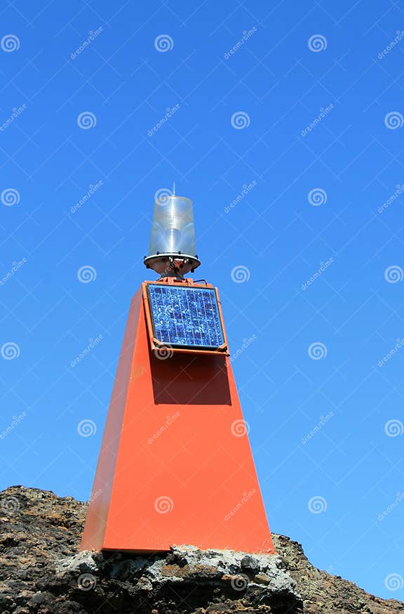 Orange Beacon stock photo. Image of warning, marker, safety - 6264564